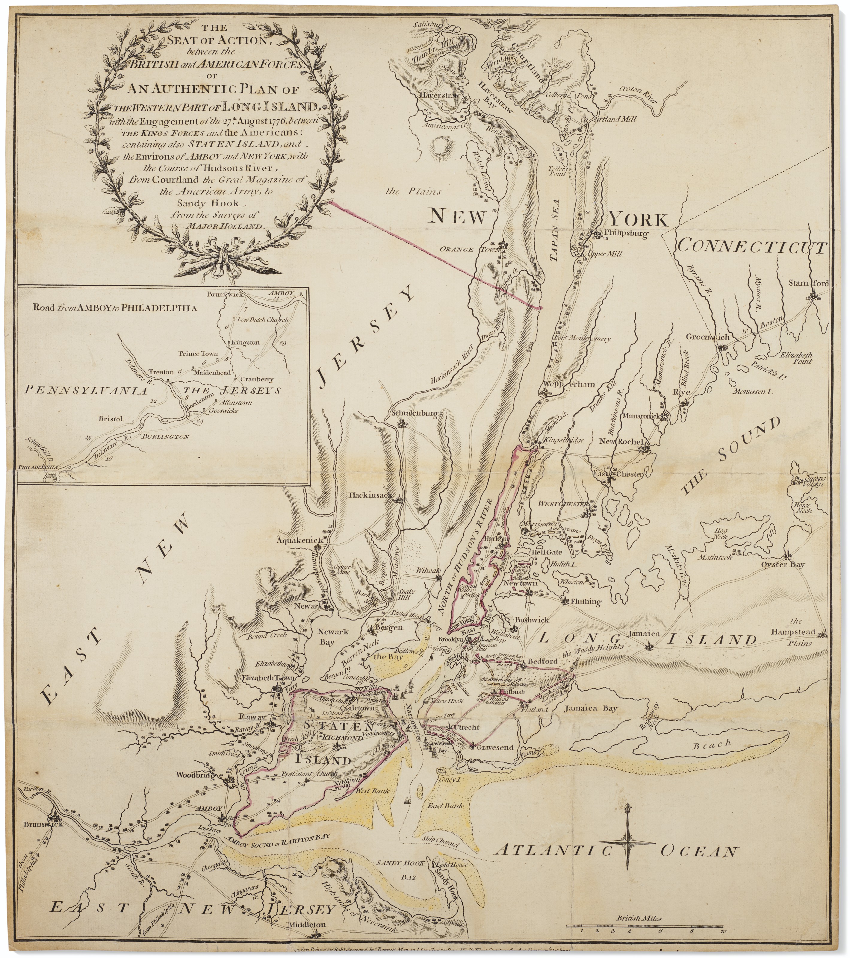 The Battle of Long island, Samuel Holland, 1776 | Christie’s