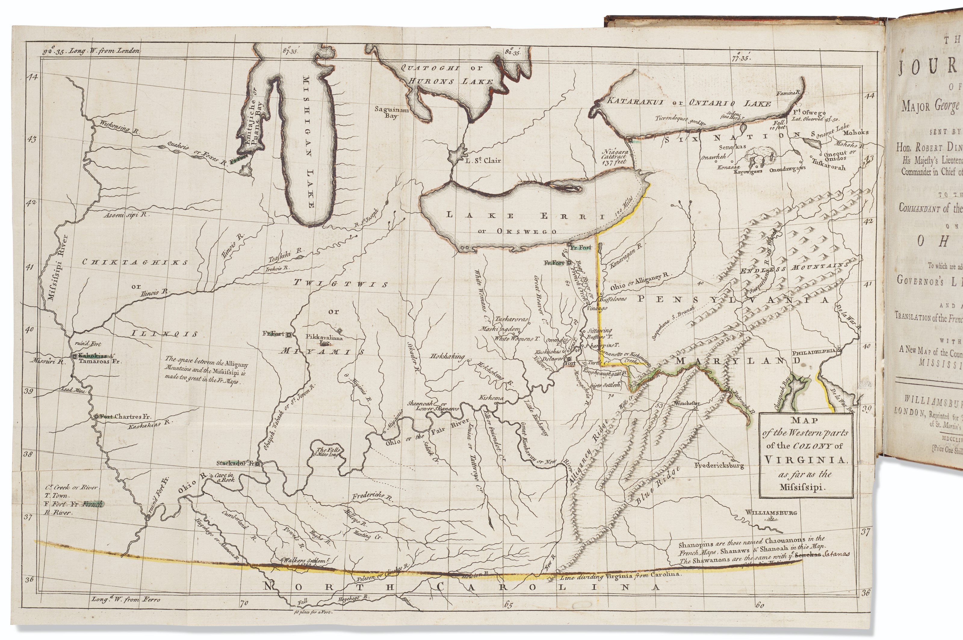 On his mission to Fort Le Boeuf, George Washington, 1754 | Christie’s