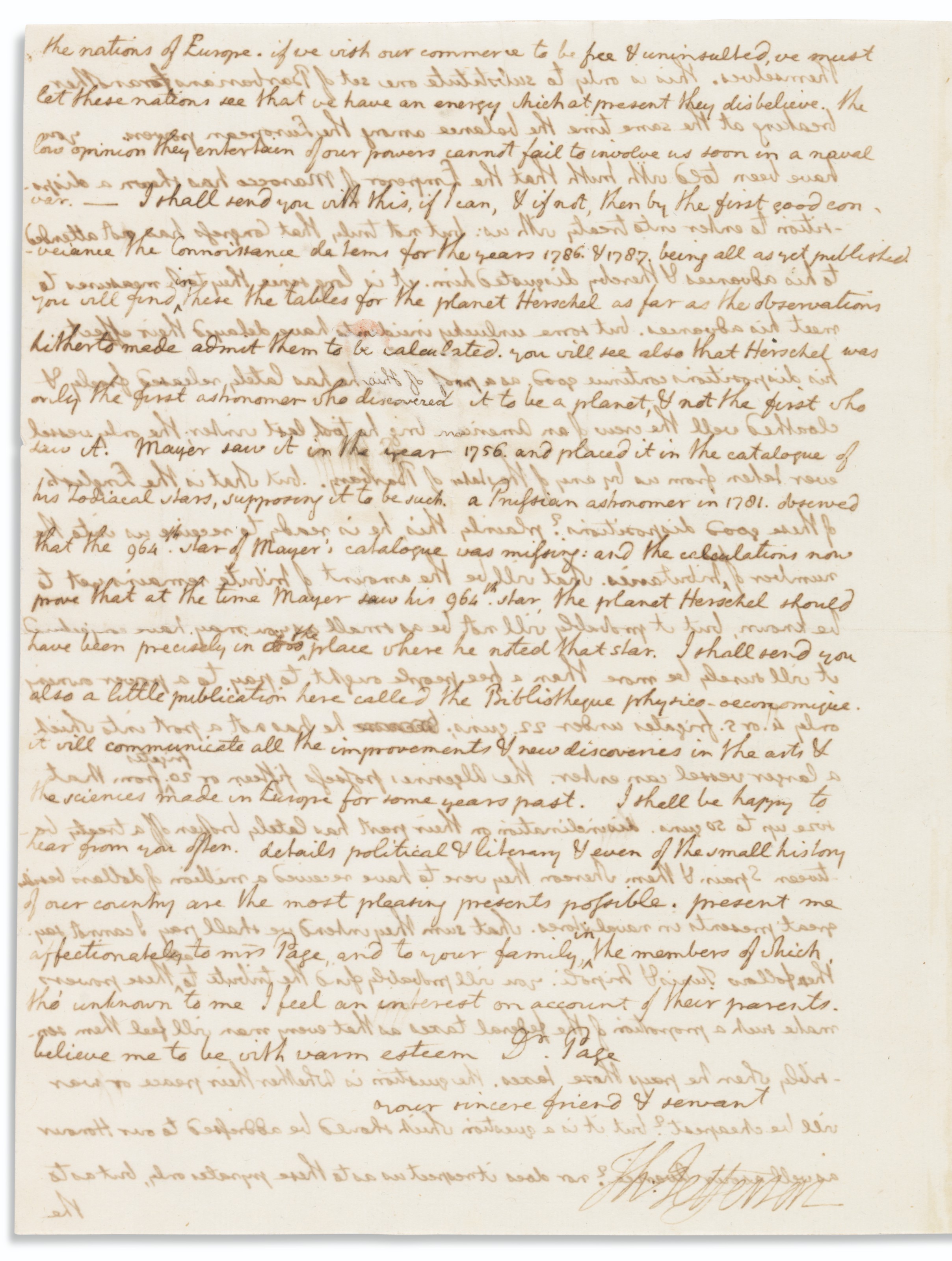 On the Mason Dixon Line & the Barbary Pirates, Thomas Jefferson, 1785 ...