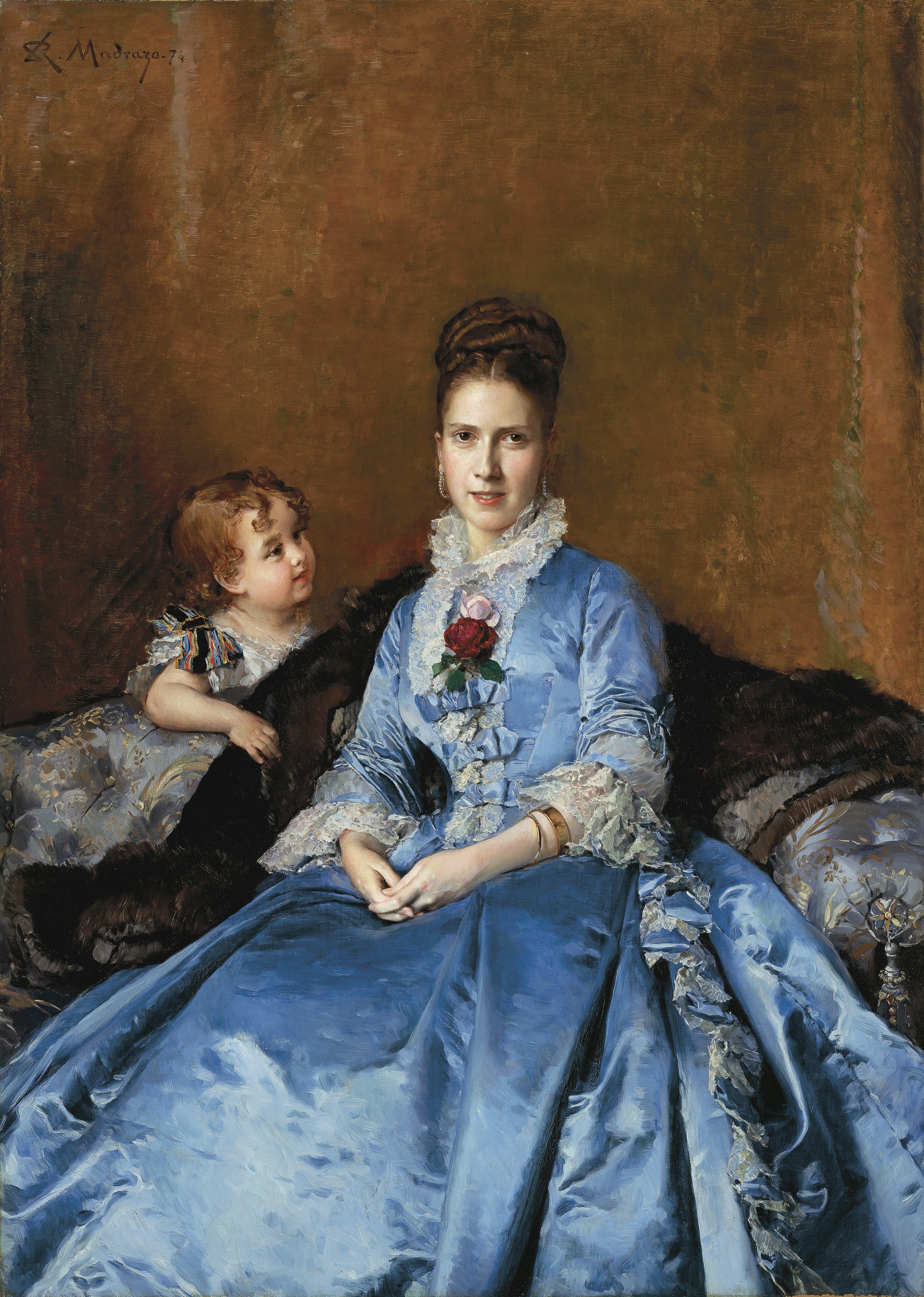 RAIMUNDO DE MADRAZO Y GARRETA (SPANISH, 1841-1920), Portrait of Señora ...