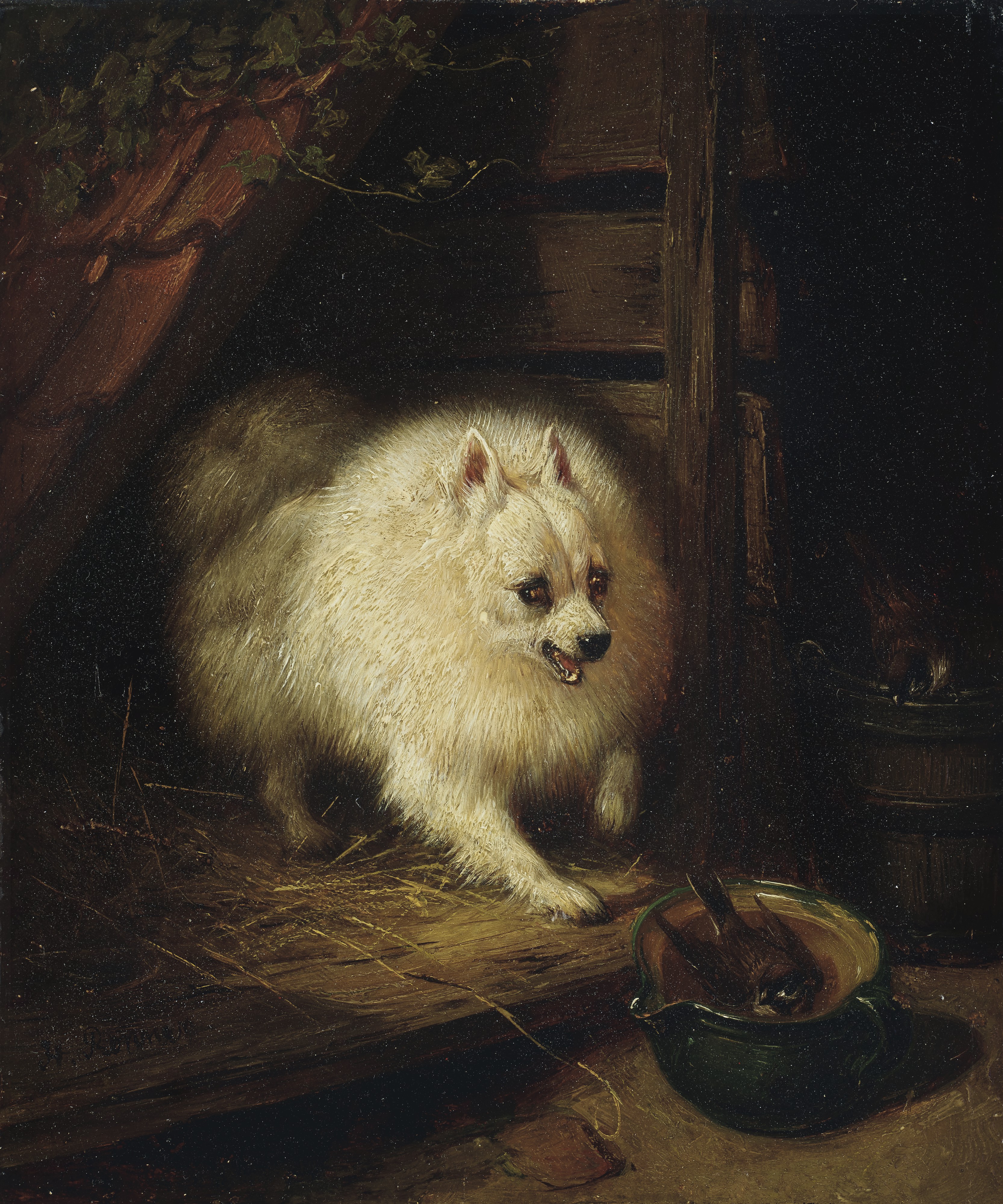 HENRIETTE RONNER-KNIP (DUTCH, 1821-1909), An Unwelcome Intruder ...