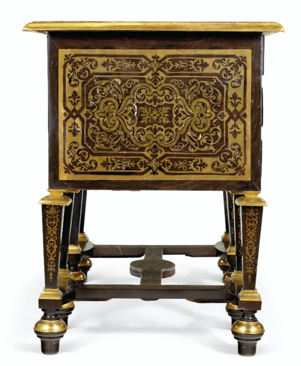 A LOUIS XIV BRASS-INLAID EBONY BUREAU MAZARIN, CIRCA 1700 | Christie’s