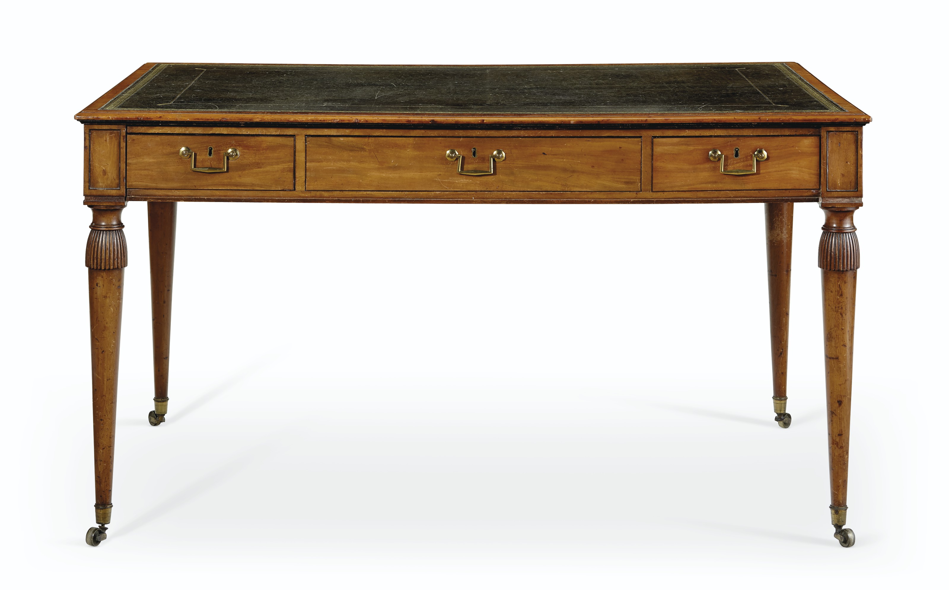 A GEORGE III MAHOGANY PARTNERS LIBRARY TABLE, CIRCA 1805 | Christie’s