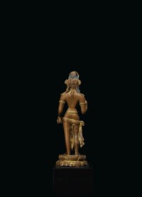 A RARE GILT-BRONZE FIGURE OF VAJRAPANI, NEPAL, LICCHAVI PERIOD, 9TH ...