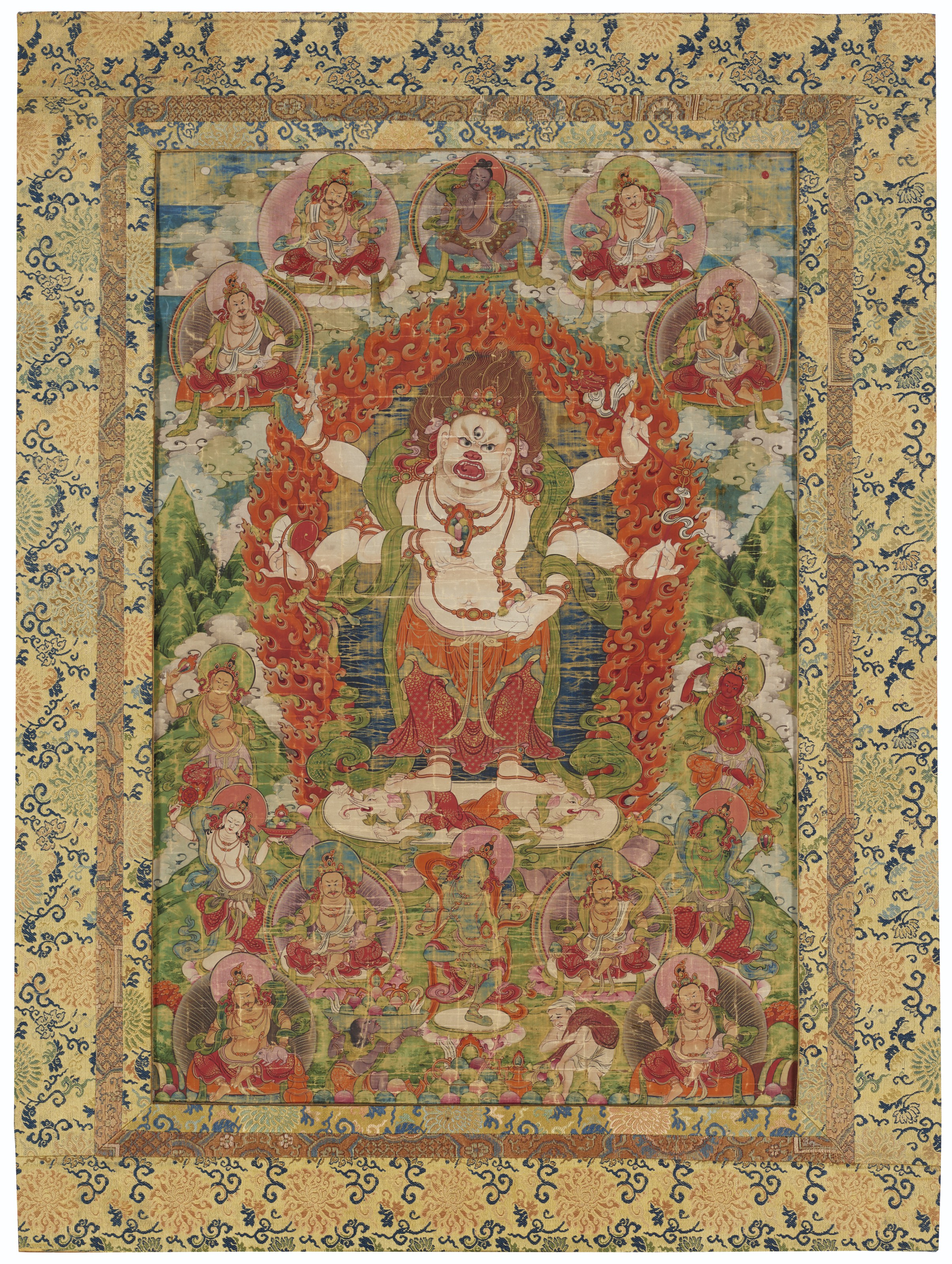 A PAINTING OF WHITE MAHAKALA