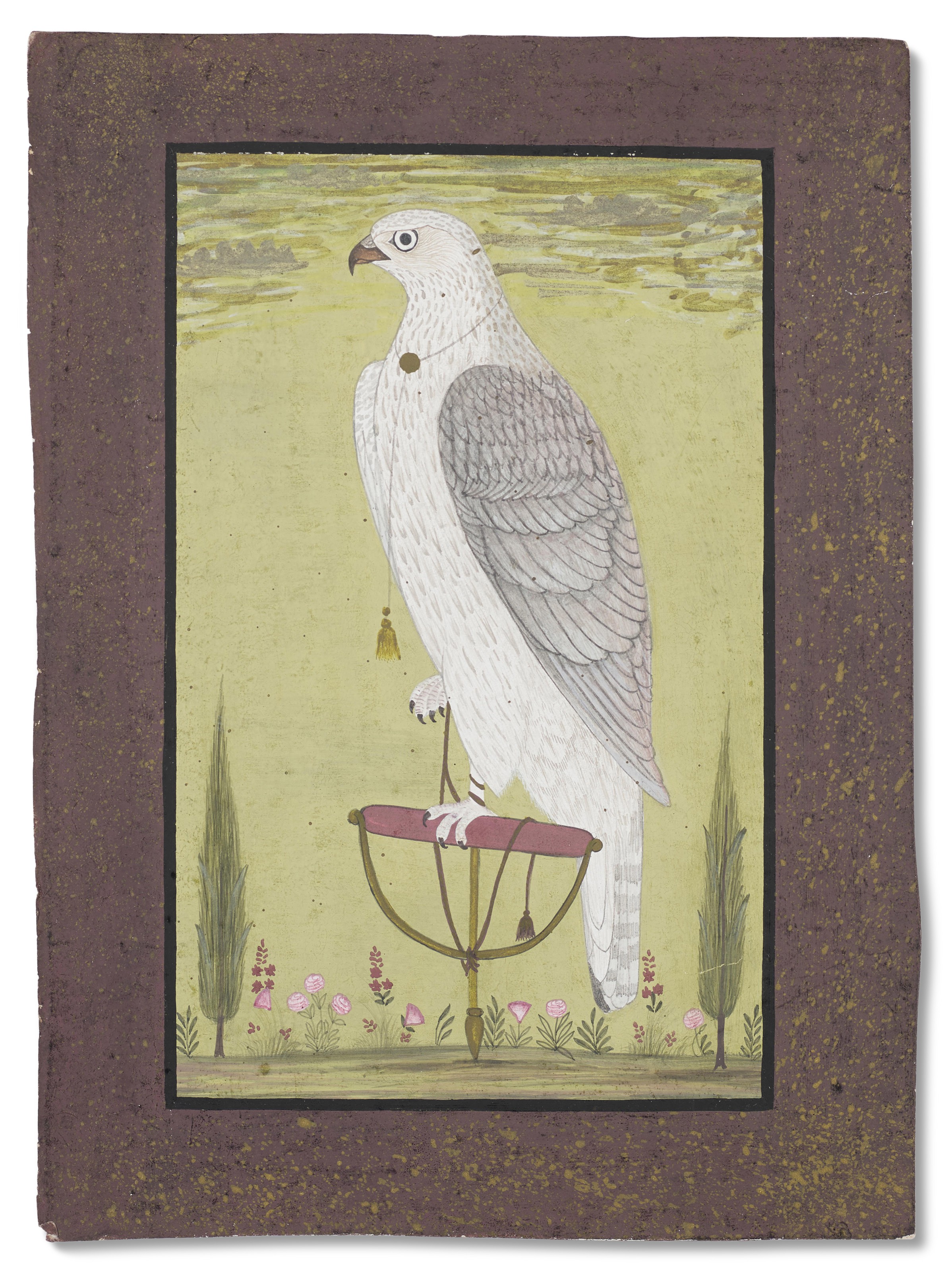 A PAINTING OF A FALCON, INDIA, MUGHAL, 19TH CENTURY | Christie’s