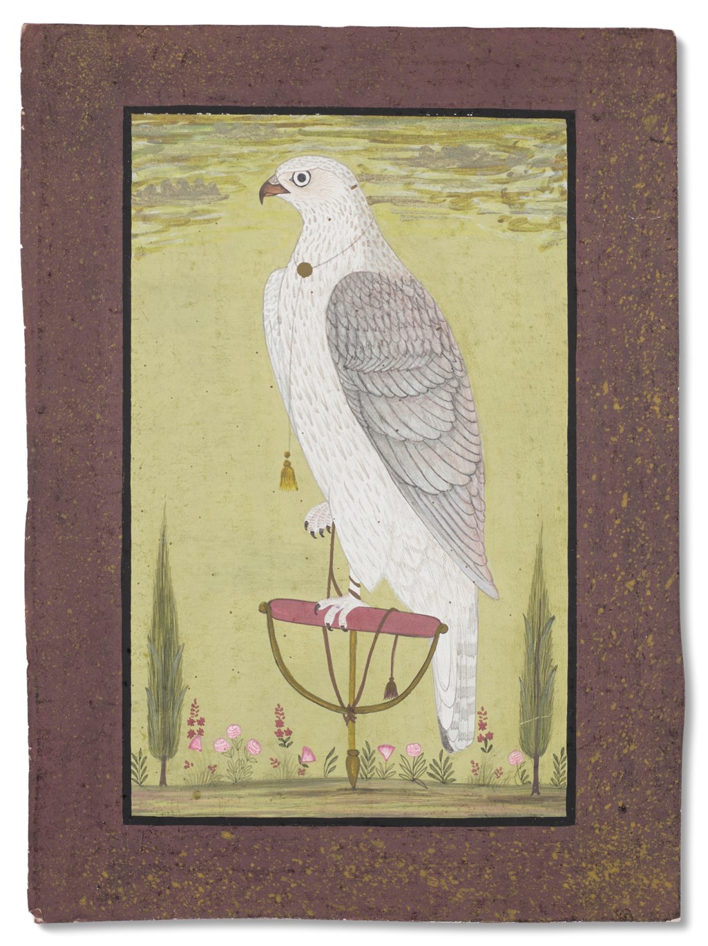 A PAINTING OF A FALCON, INDIA, MUGHAL, 19TH CENTURY | Christie’s