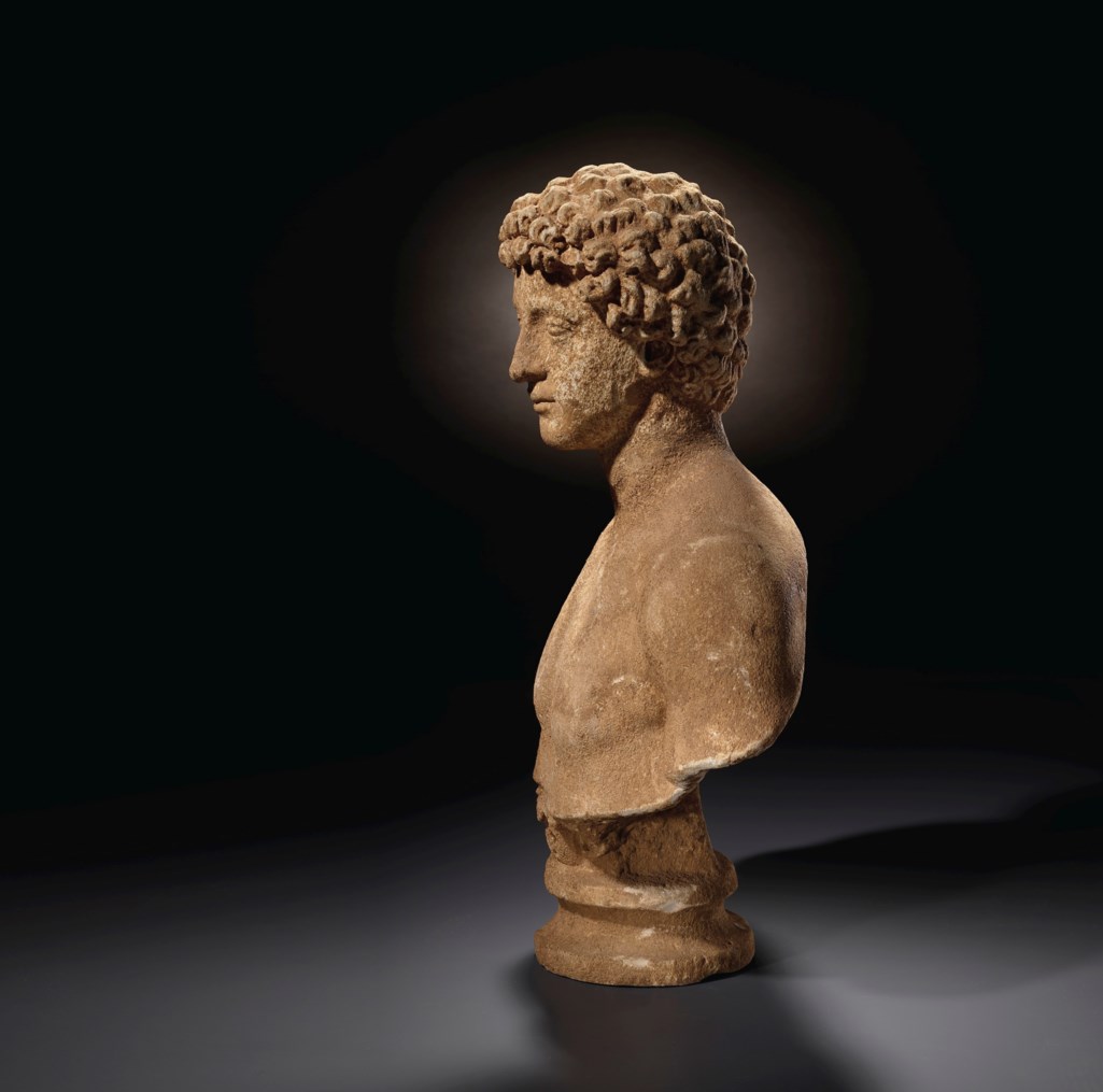 A ROMAN MARBLE PORTRAIT BUST OF A MAN, ANTONINE PERIOD, CIRCA MID 2ND ...