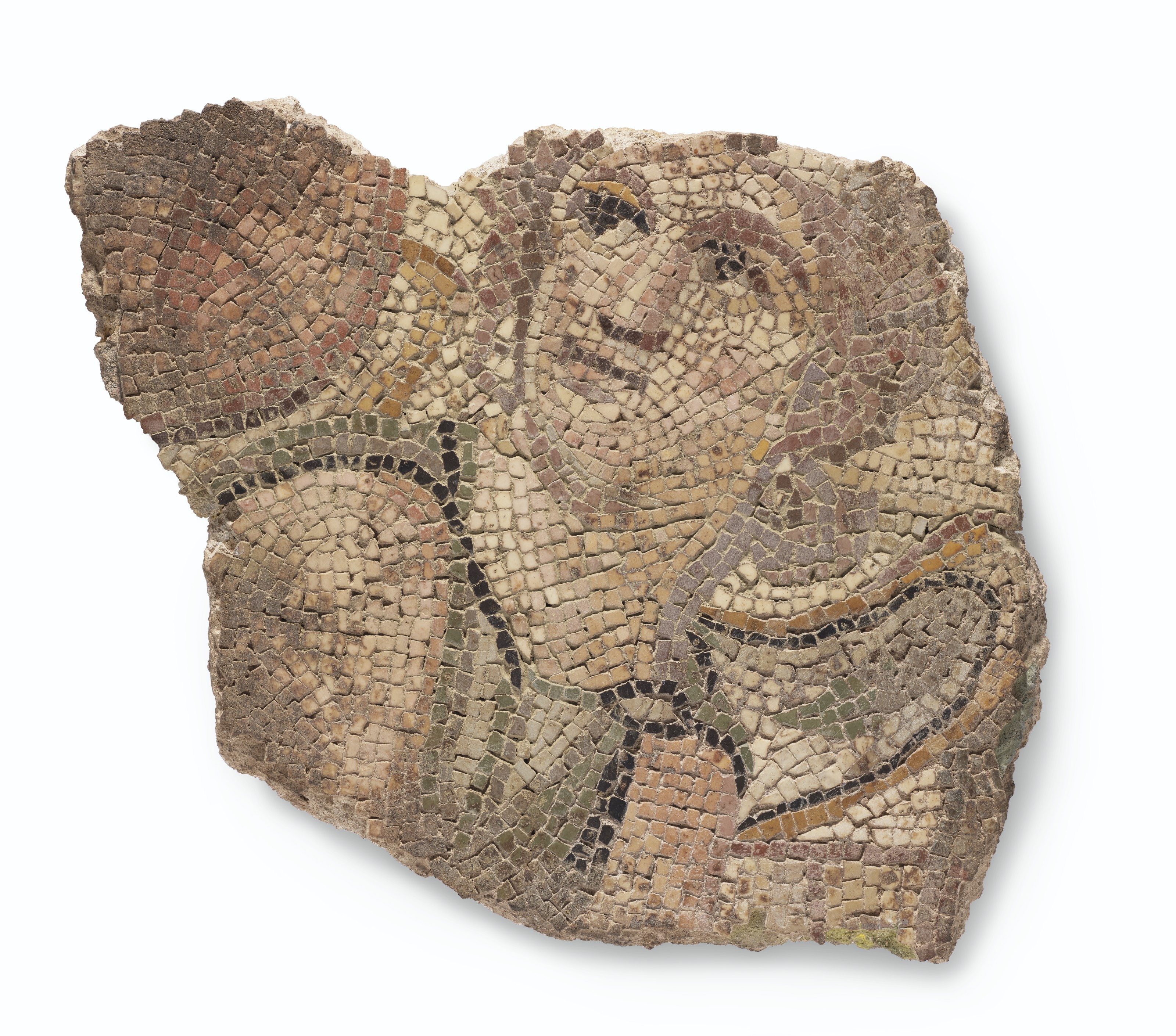 A LATE ROMAN MARBLE MOSAIC FRAGMENT, CIRCA 3RD-4TH CENTURY A.D ...