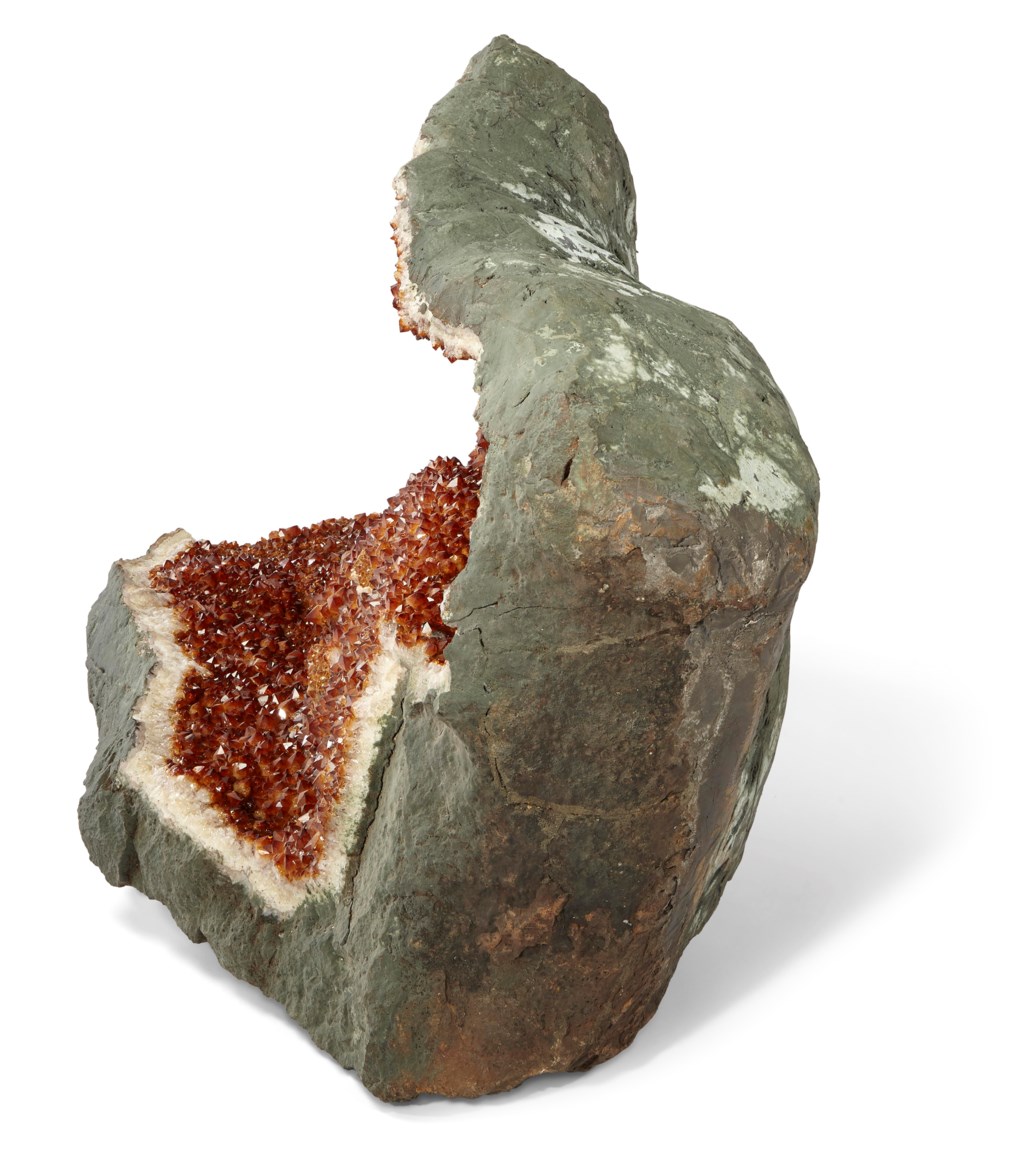 A LARGE AMBER-COLORED GEODE, RECENTLY EXCAVATED | Christie’s