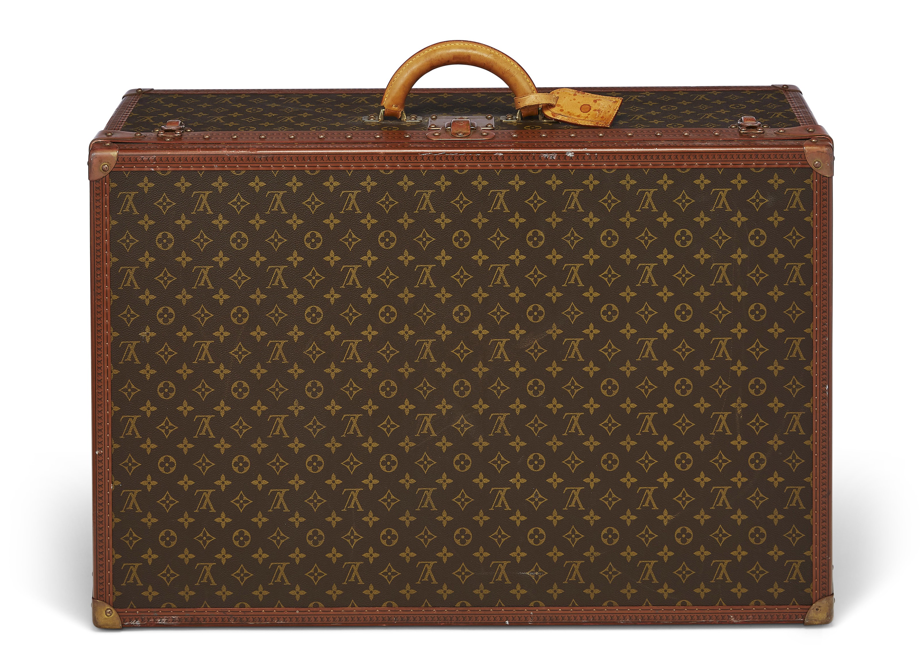 A LOUIS VUITTON LEATHER HARD SIDE SUITCASE, MODERN | Christie’s