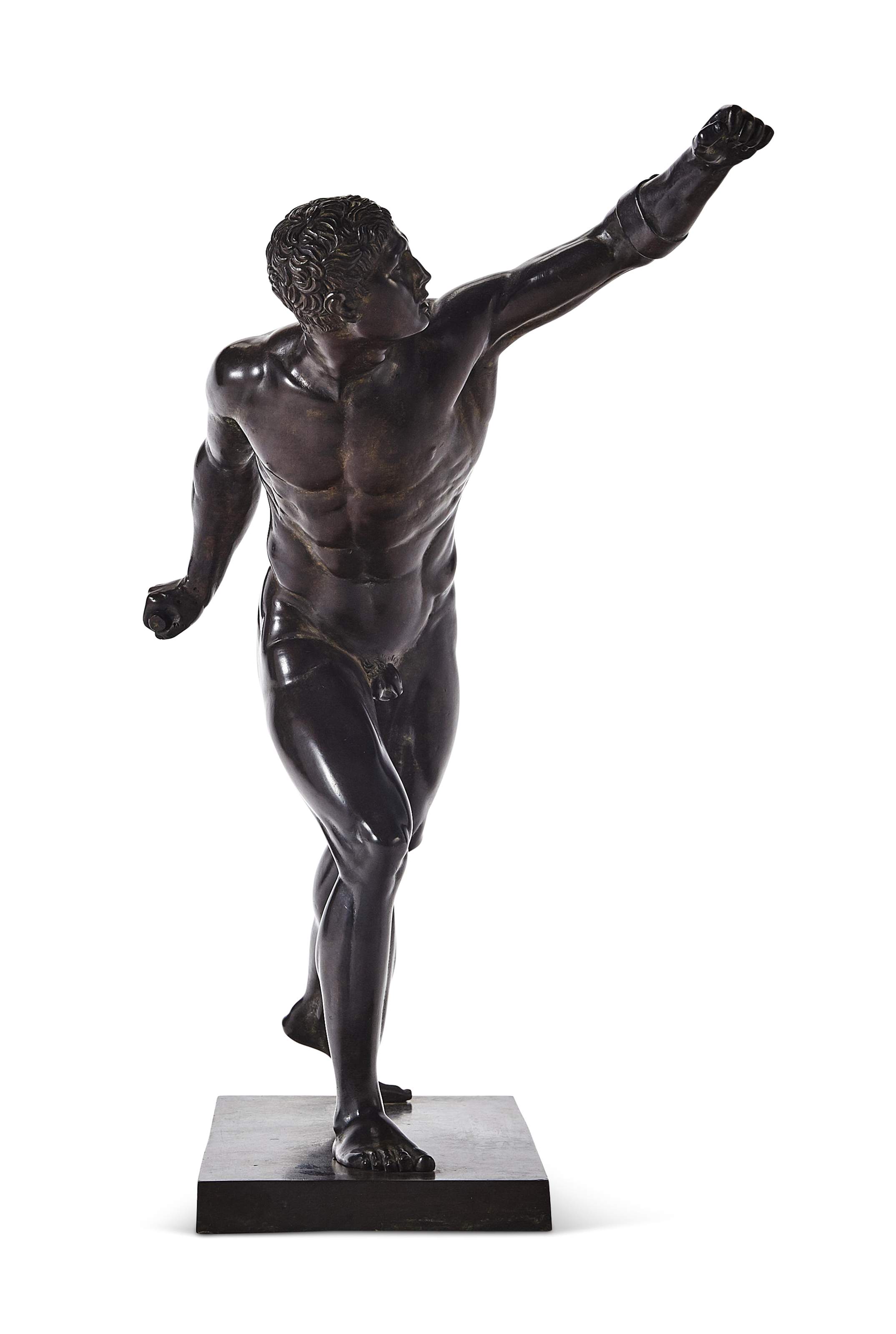 A PATINATED BRONZE FIGURE OF AN ATHLETE, 19TH/20TH CENTURY | Christie’s