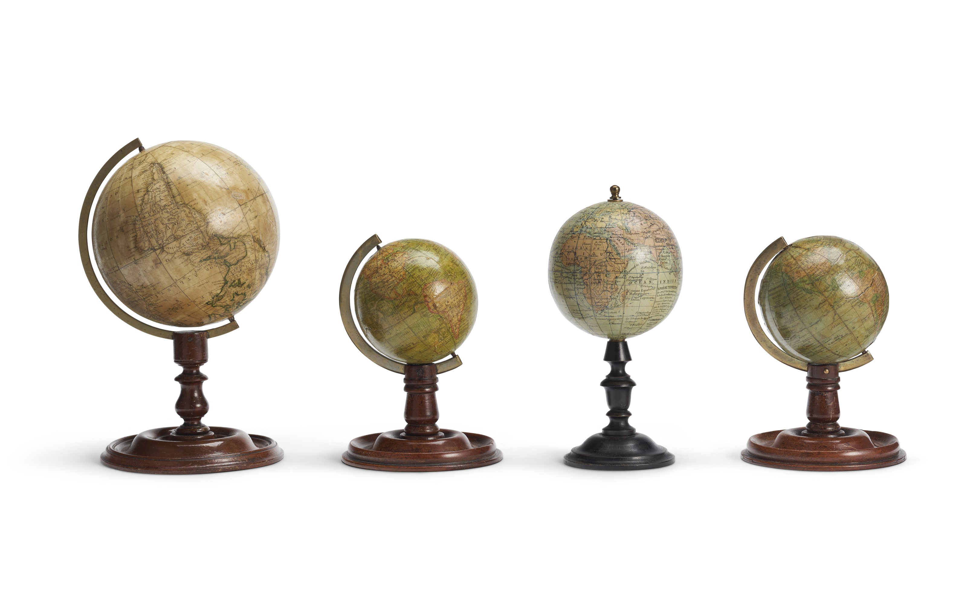 FOUR TERRESTRIAL TABLETOP GLOBES, 19TH/20TH CENTURY | Christie’s