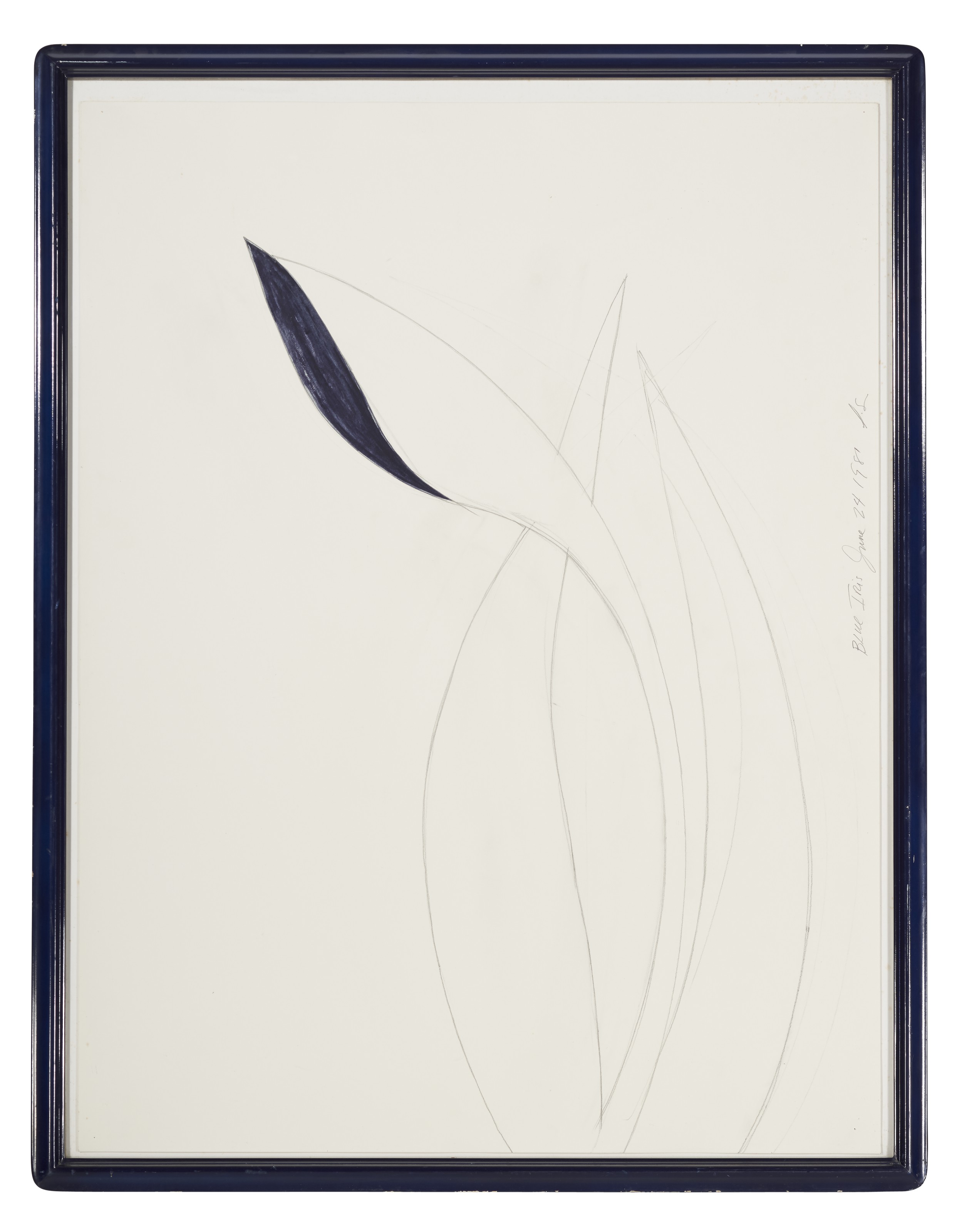 Donald Sultan (American, b. 1951), Blue Iris | Christie’s