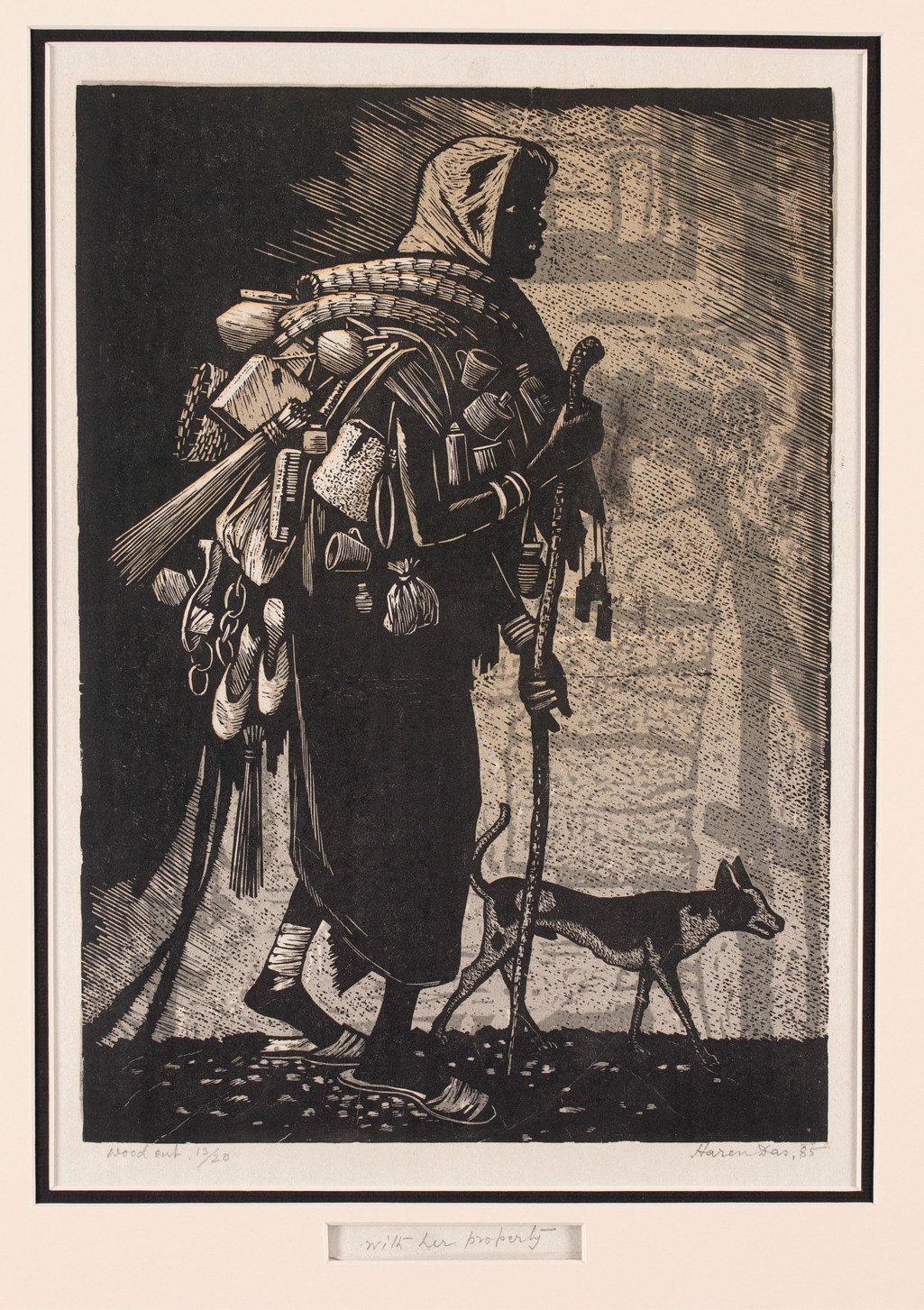 HAREN DAS (1921-1993), Summer Bath; Untitled (Shop at Night); Woman at ...