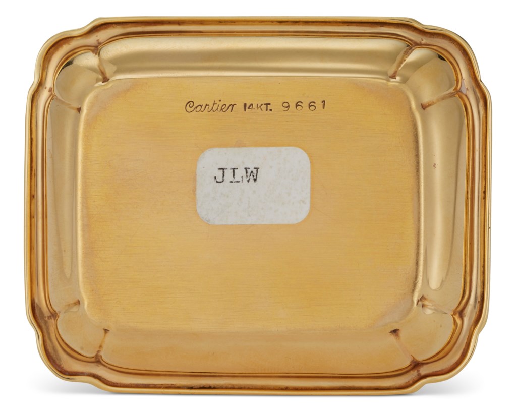 A GOLD RECEIVING TRAY, BY CARTIER, 20TH CENTURY | Christie’s