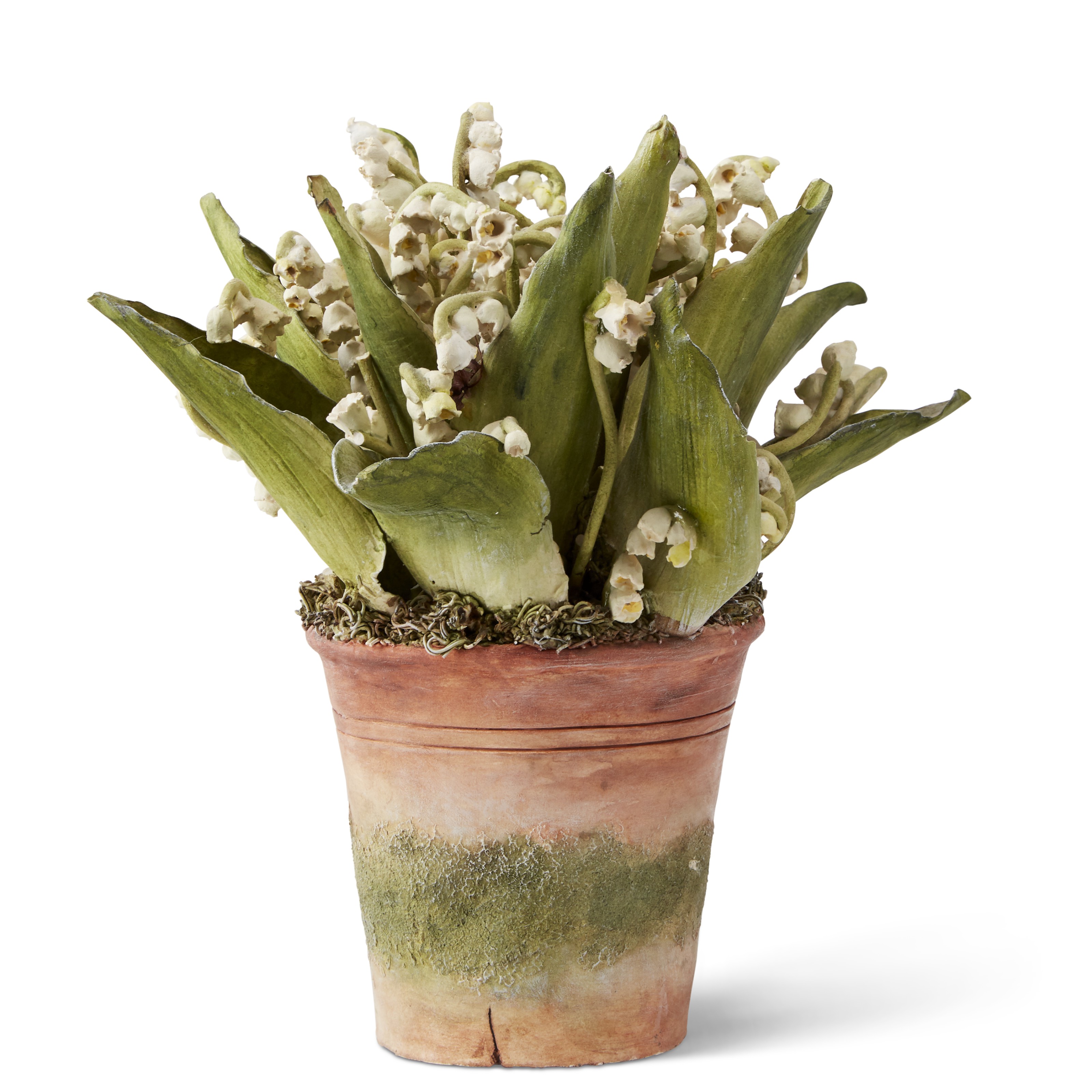 A CLARE POTTER TROMPE L'EOIL CERAMIC FLOWER-FILLED POT, DATED MAY 1995 ...