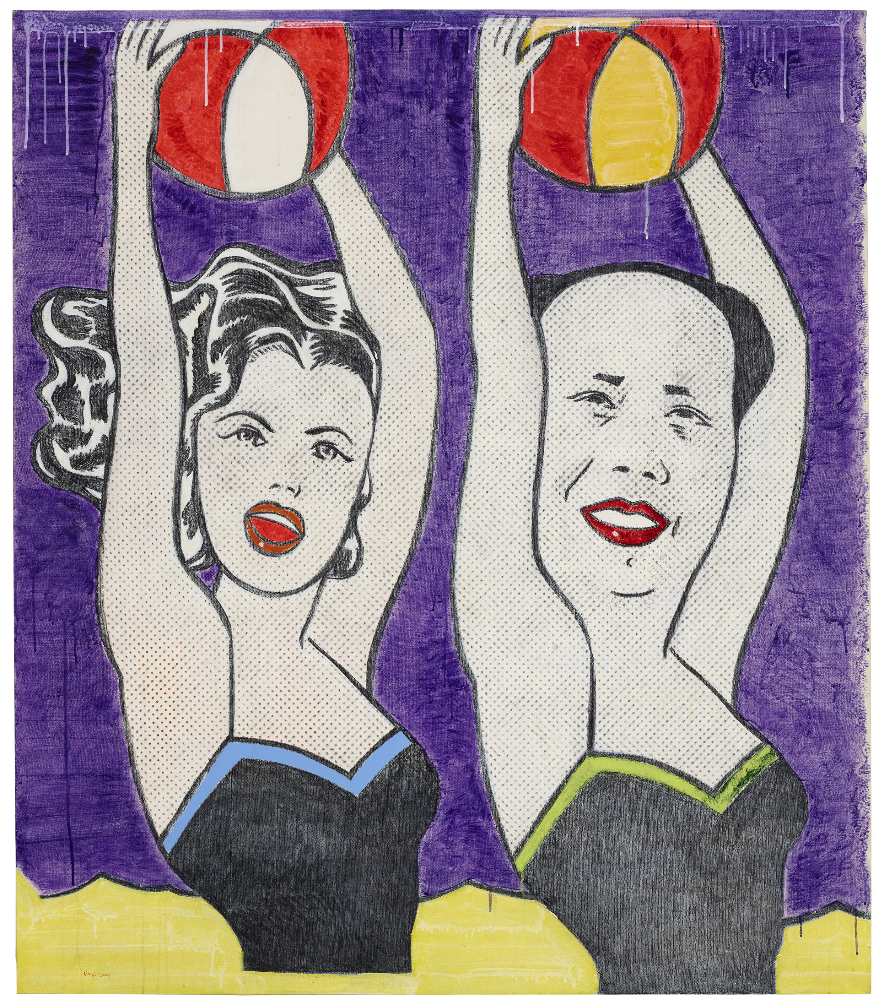 WANG ZIWEI (B. 1963), Hopeless: Girl-Mao with Ball | Christie’s