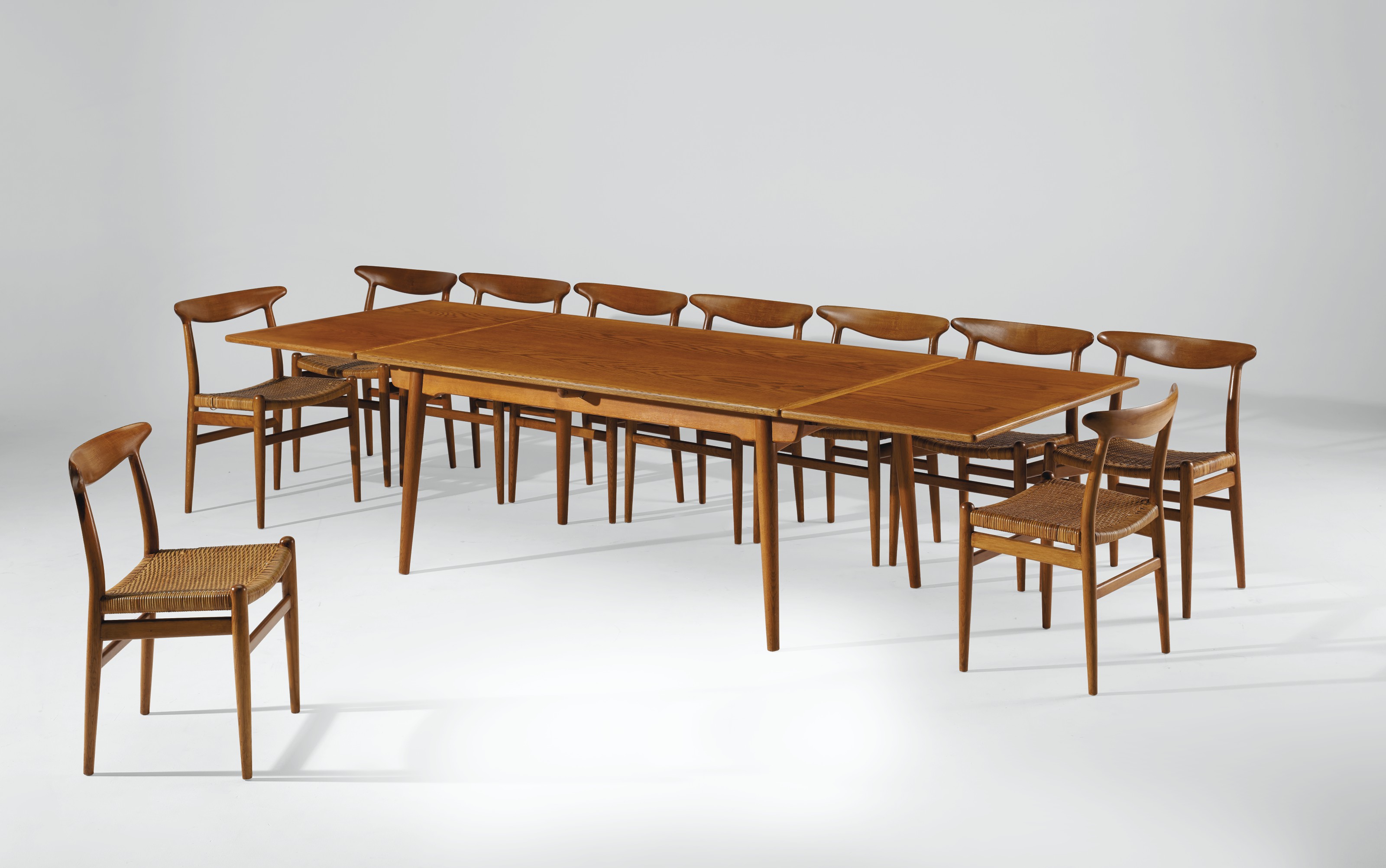 HANS WEGNER (1914-2007), Extendable Dining Table, model no. AT 312, and ...