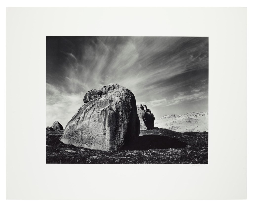 ANSEL ADAMS (1902–1984), Rocks and Clouds, Sierra Nevada Foothills ...