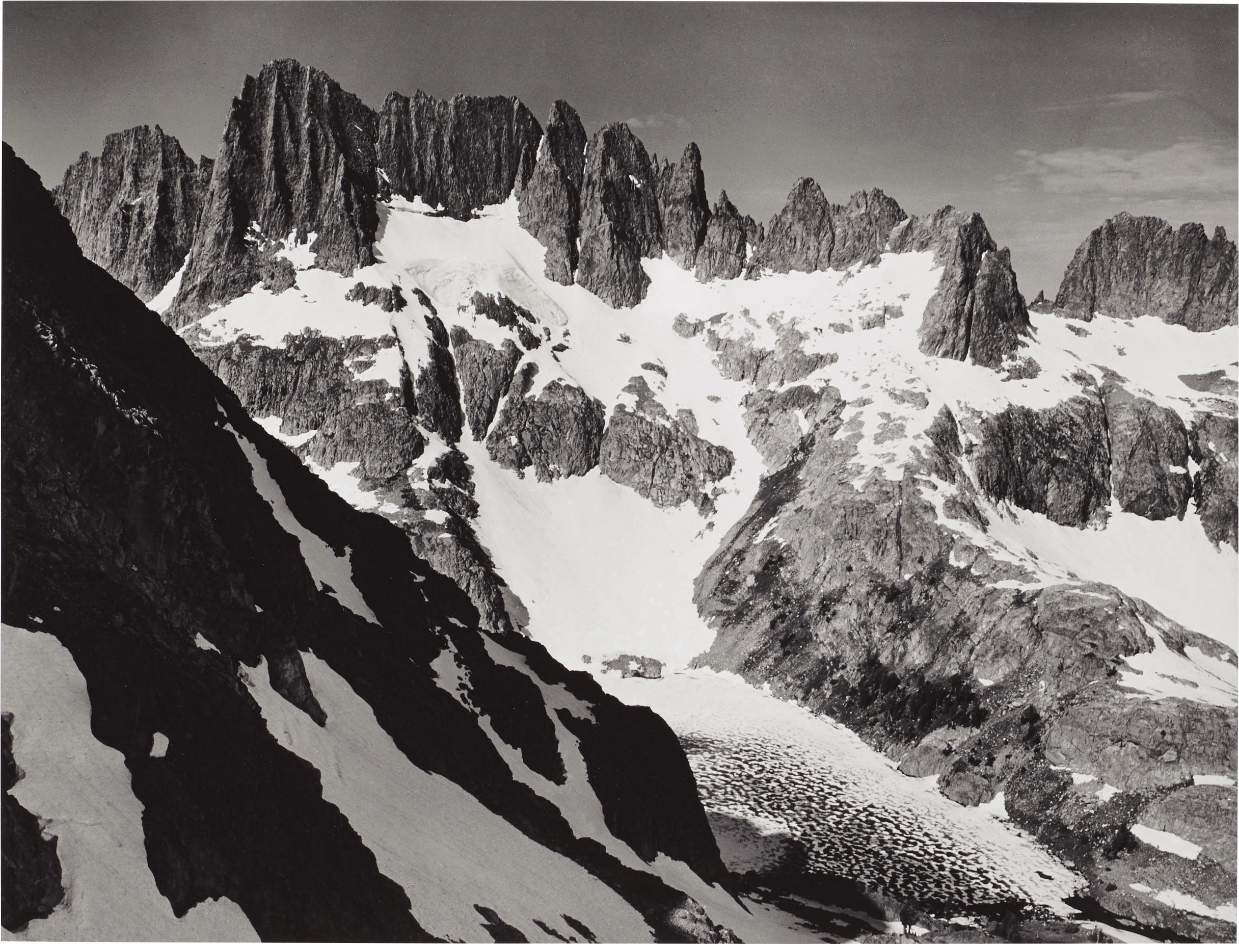 ANSEL ADAMS (1902–1984), The Minarets and Iceberg Lake from Volcanic ...
