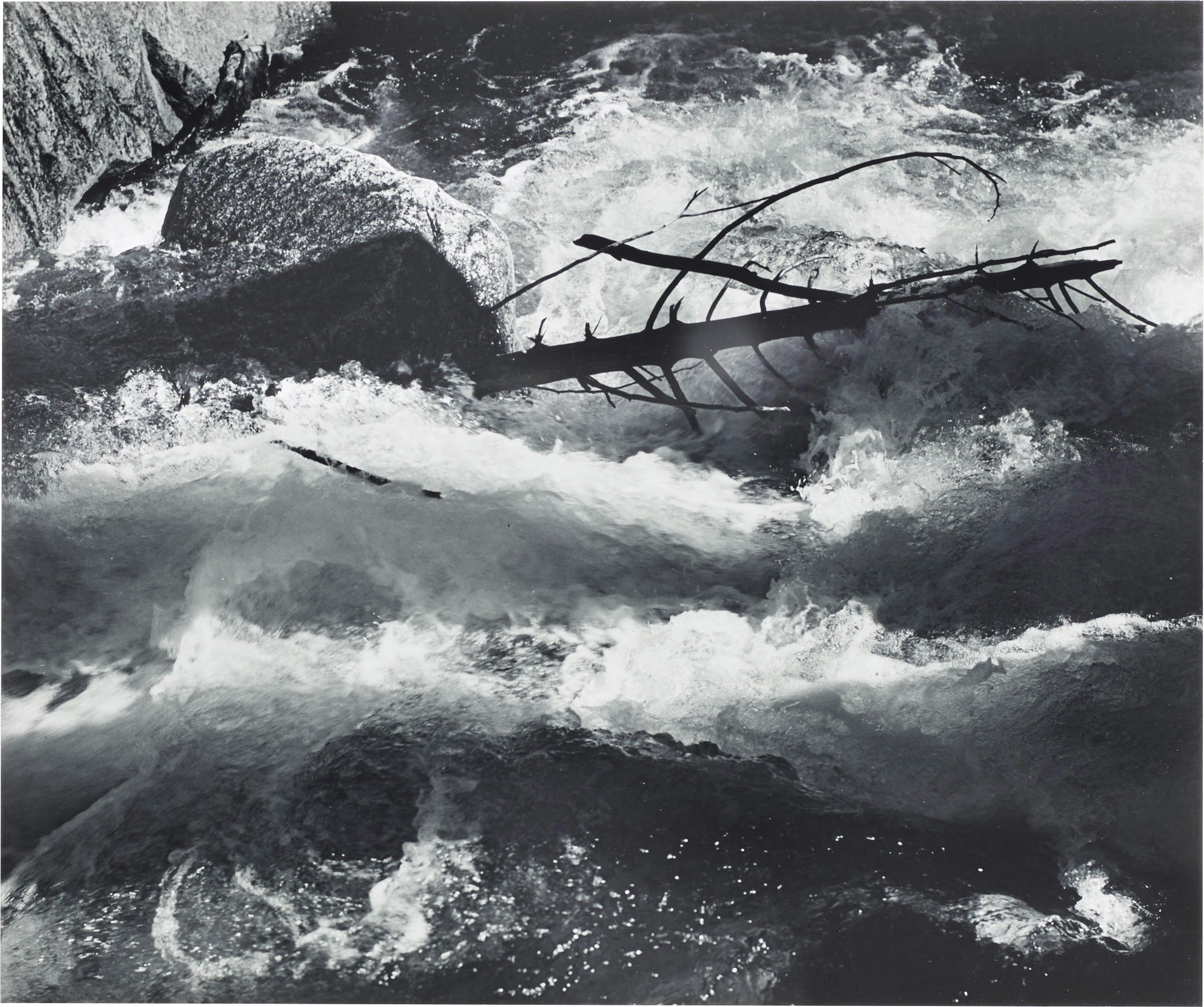 ANSEL ADAMS (1902–1984), Rushing Water, Merced River, Yosemite National ...