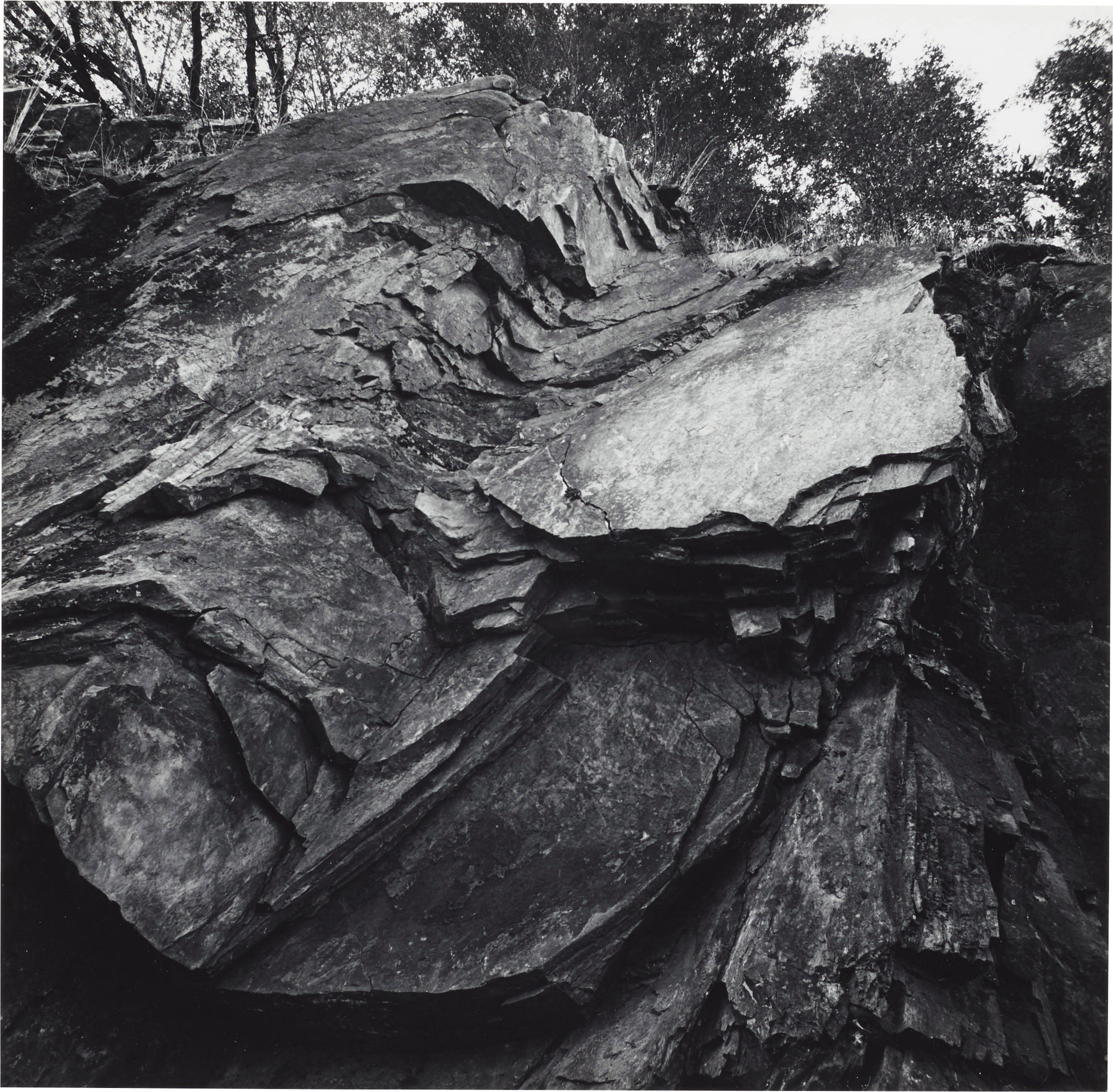 ANSEL ADAMS (1902–1984), Rock Detail, Sierra Foothills, c. 1968 ...
