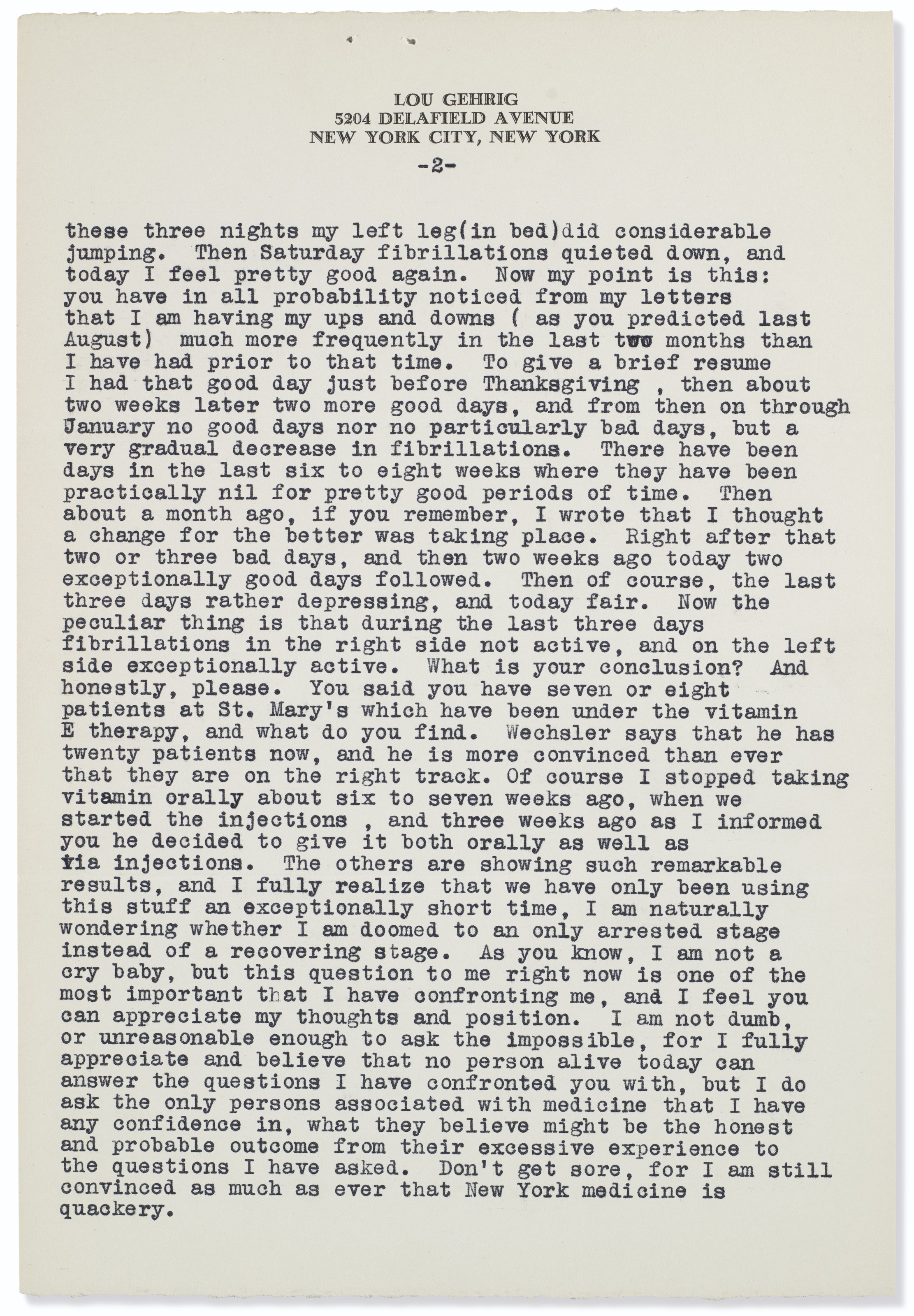 Lou Gehrig Farewell Speech Transcript