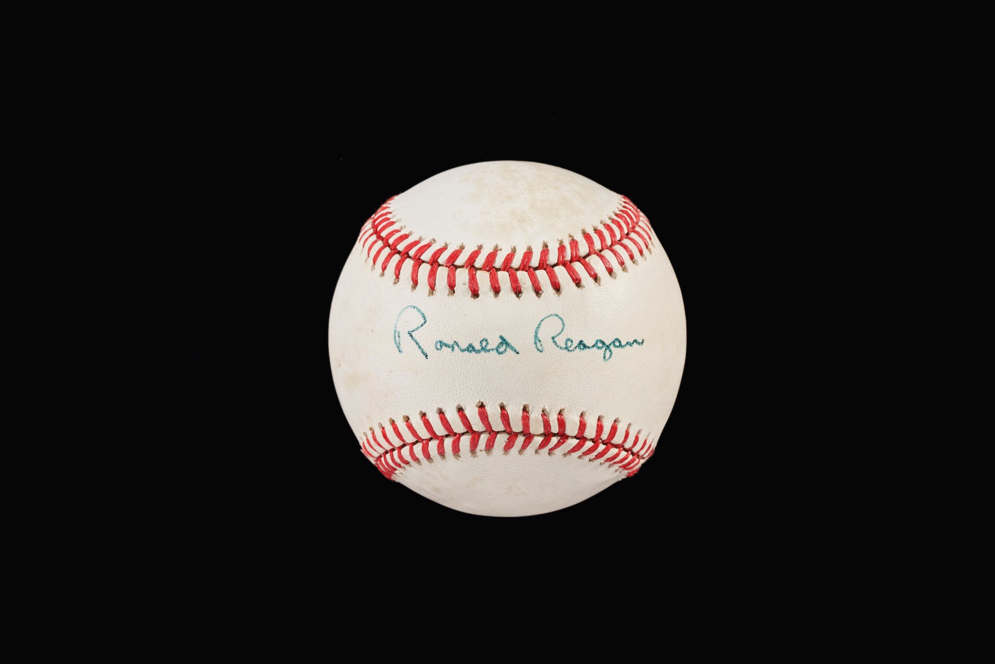 President Ronald Reagan Single Signed Baseball (US President 1981-89 ...