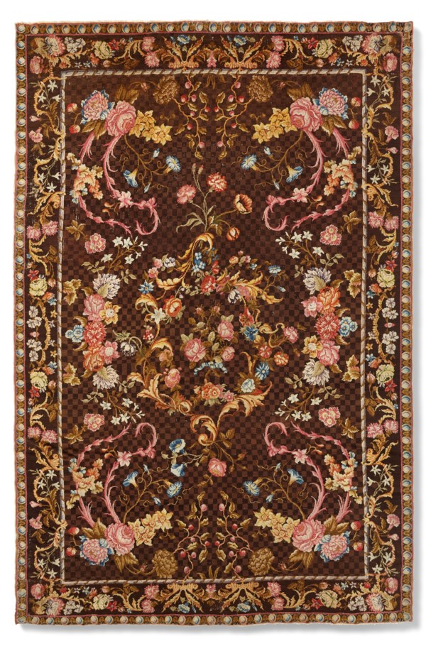 A GEORGE III AXMINSTER CARPET, ATTRIBUTED TO THOMAS WHITTY, CIRCA 1790 ...