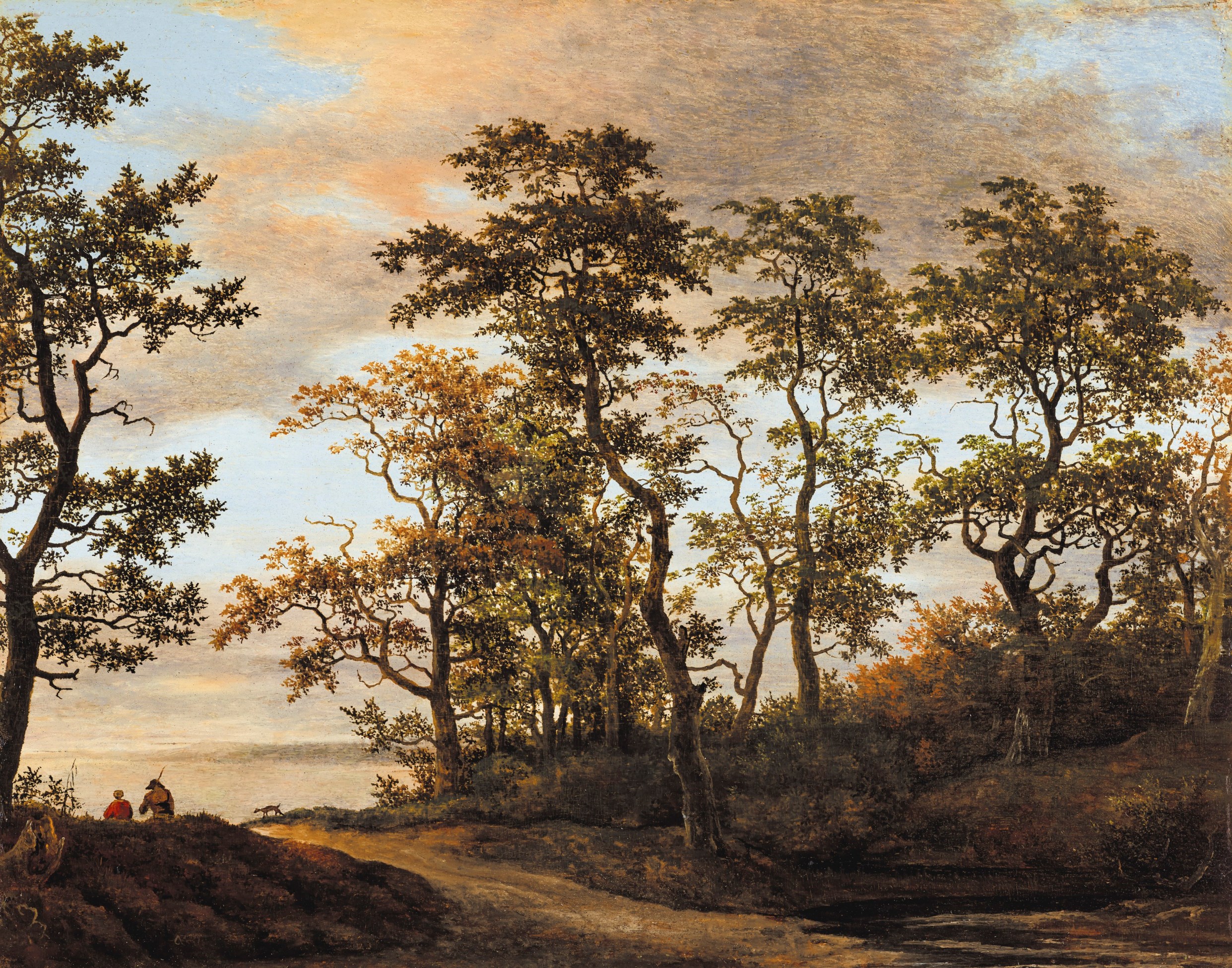 CORNELIS HENDRIKSZ. VROOM (?DANZIG 1590/2-1661 HAARLEM), A wooded ...
