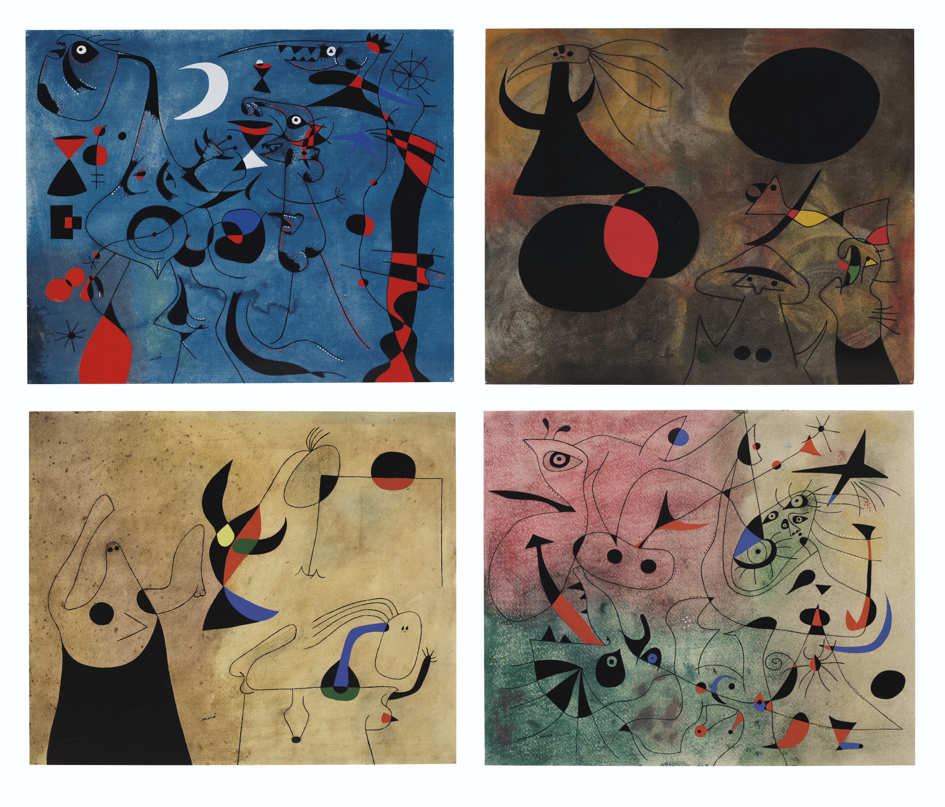 JOAN MIRÓ (1893-1983), André Breton, Constellations, Pierre Matisse ...