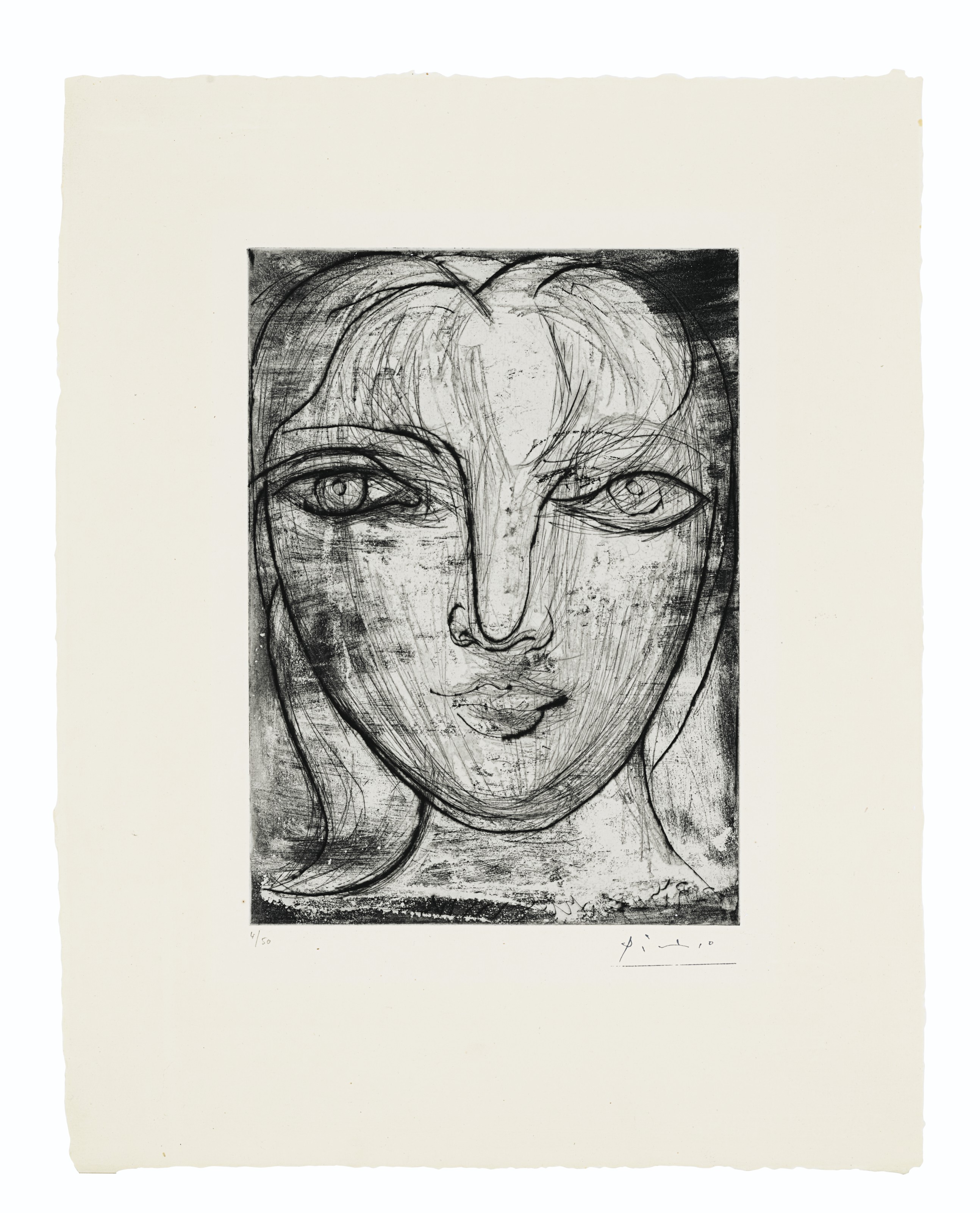 PABLO PICASSO (1881-1973), Tête de face | Christie’s