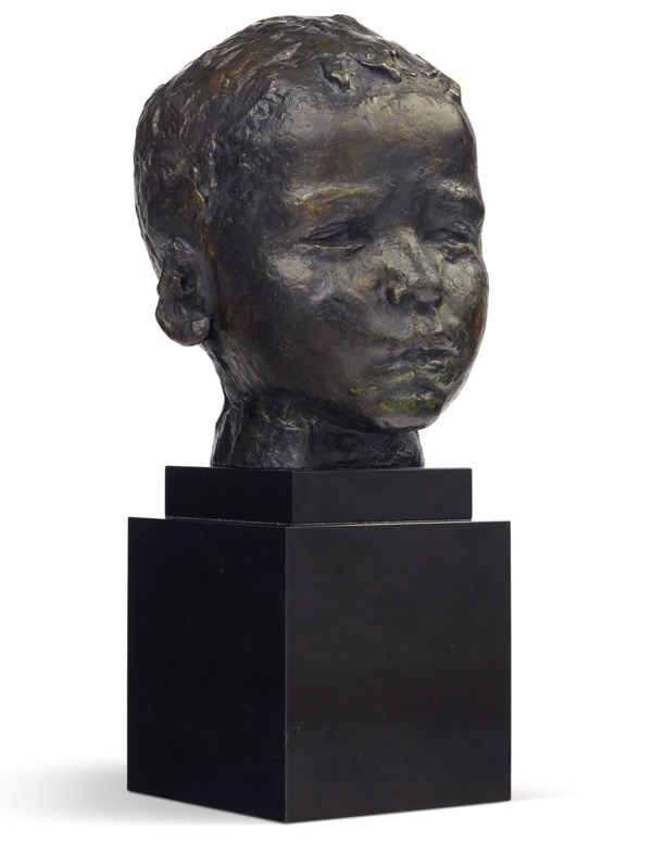 Auguste Rodin (1840-1917), Tête de jeune enfant dit aussi "Enfant de ...
