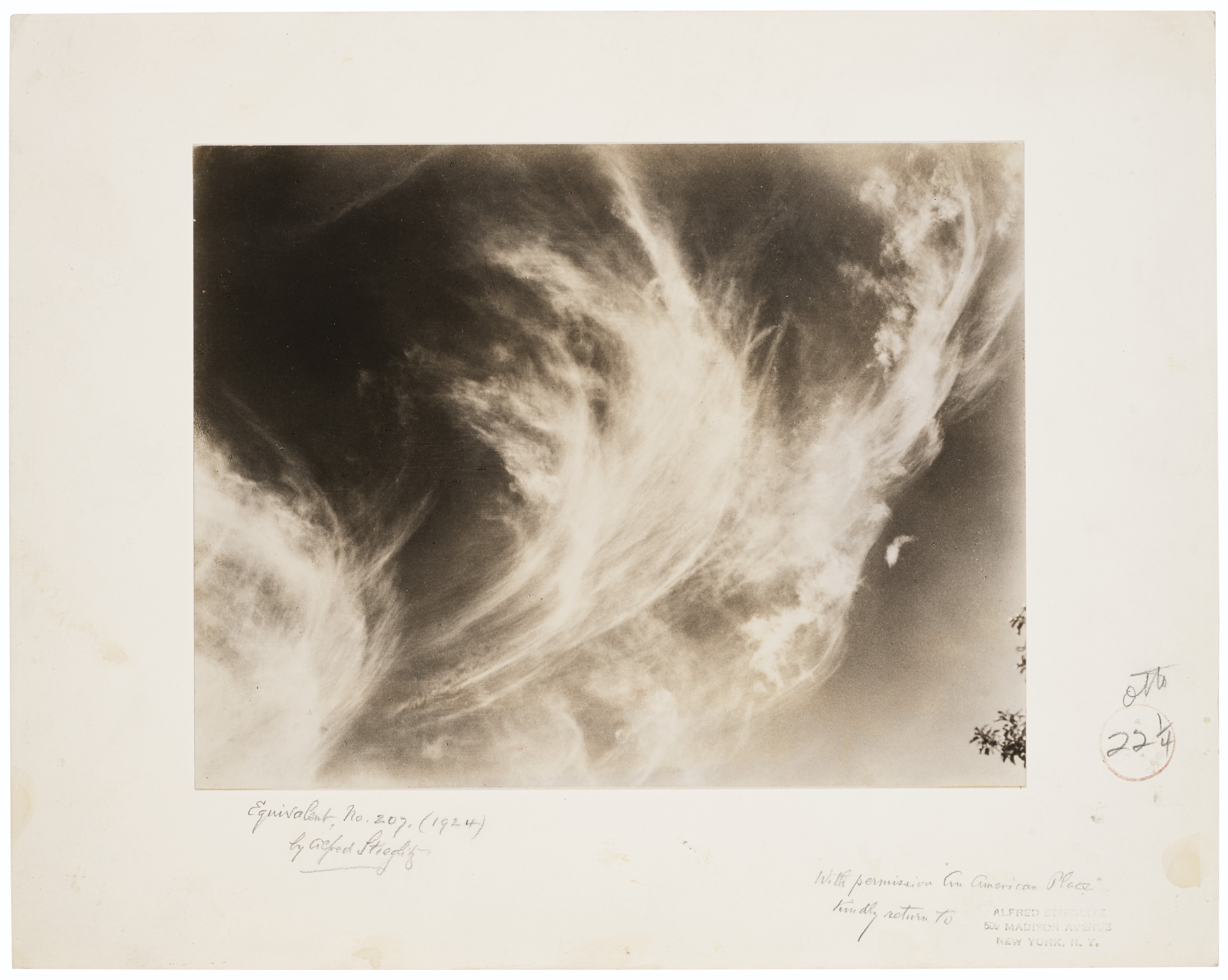 ALFRED STIEGLITZ (1864–1946), Equivalent [152 E], 1930 | Christie’s
