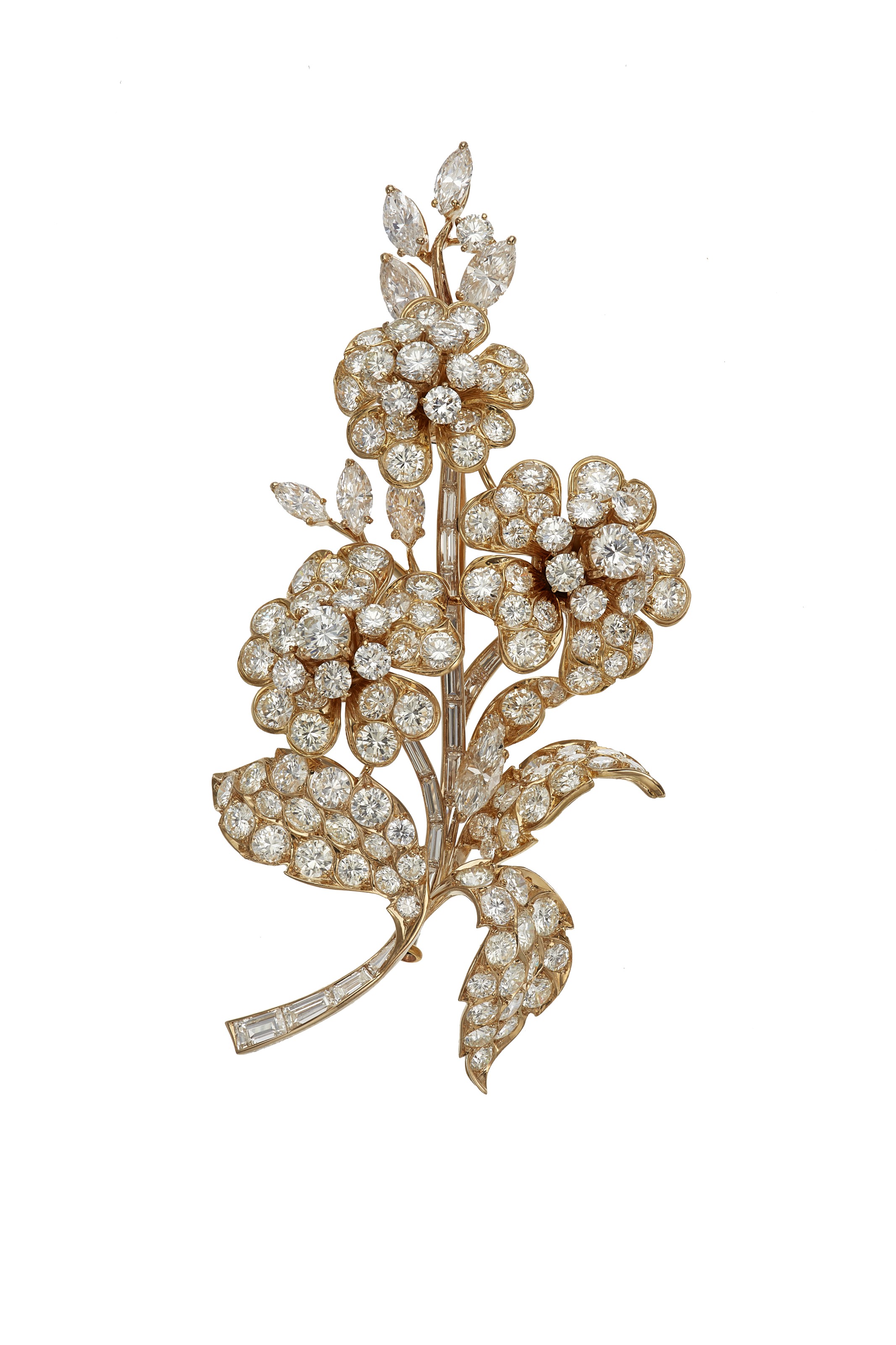 BULGARI DIAMOND FLOWER BROOCH, | Christie’s