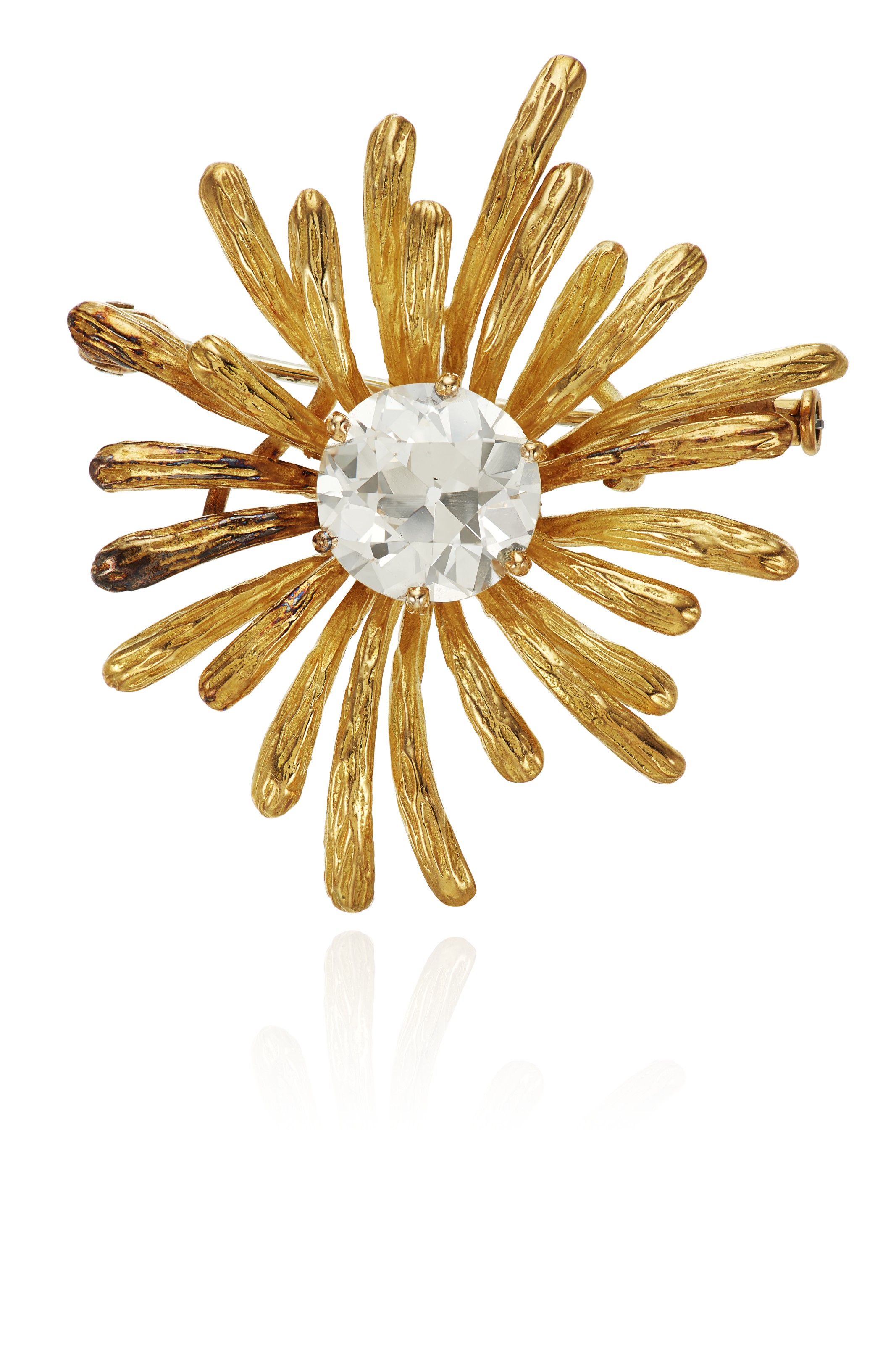 DIAMOND AND GOLD BROOCH, | Christie’s