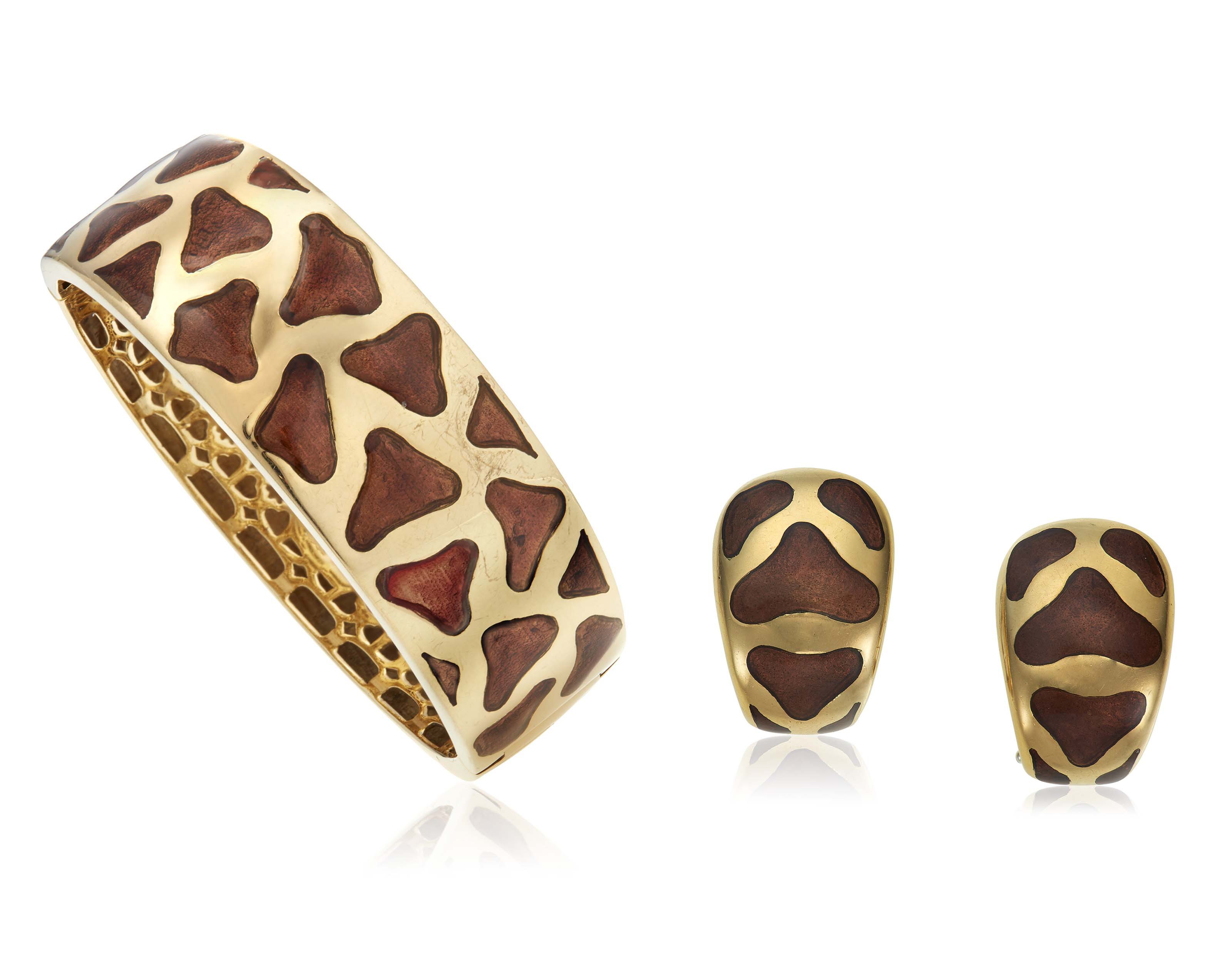 ROBERTO COIN SET OF ENAMEL 'GIRAFFE' JEWELRY, | Christie’s