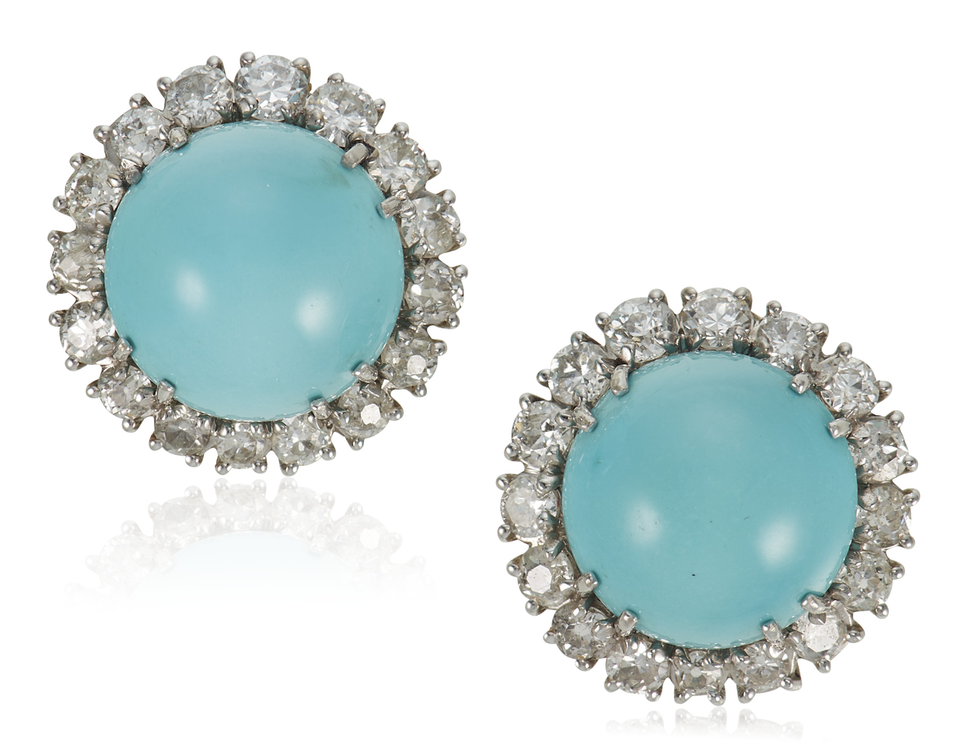 TURQUOISE AND DIAMOND EARRINGS, | Christie’s