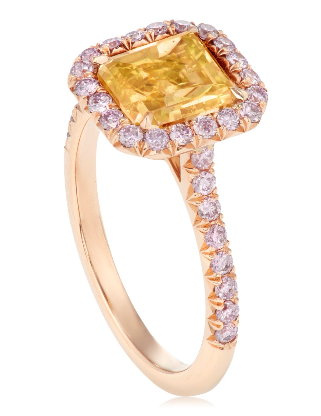 FANCY INTENSE ORANGE-YELLOW DIAMOND RING OF 2.01 CARATS WITH GIA REPORT ...