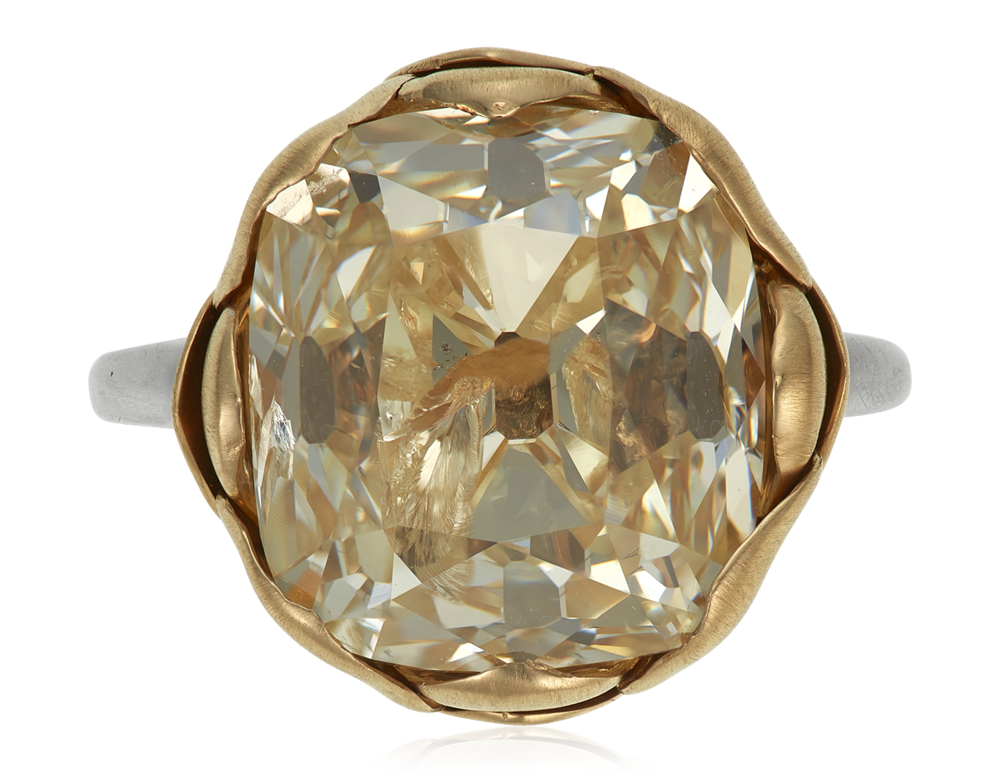 COLORED DIAMOND 'LOTUS' FLOWER RING WITH GIA REPORT, | Christie’s