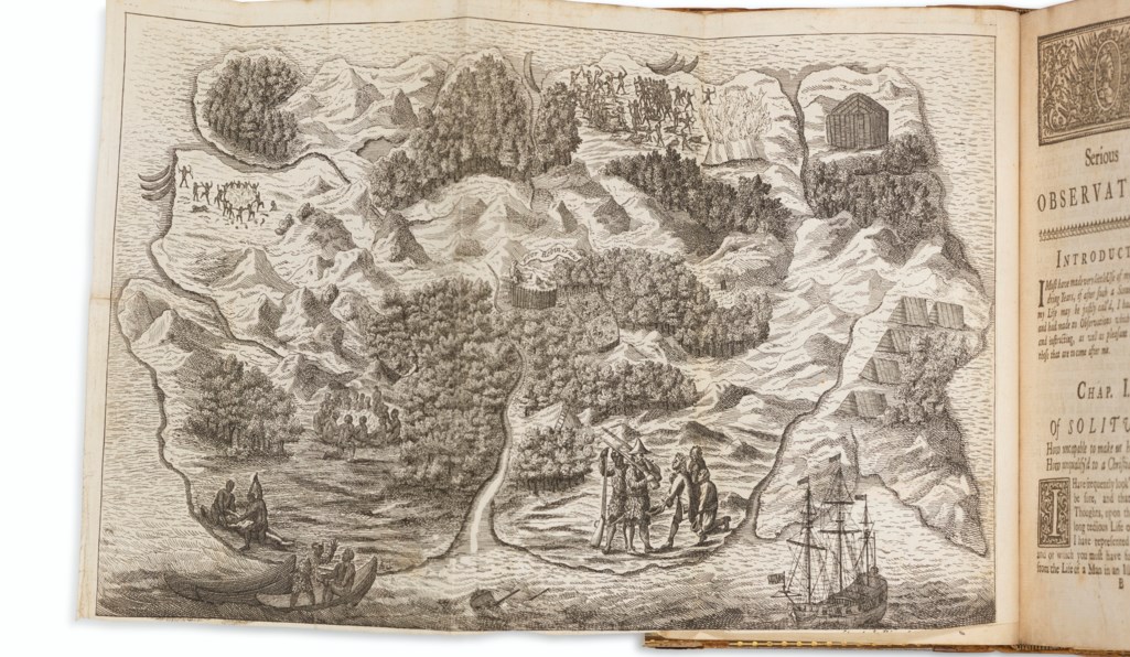 Robinson Crusoe, the First English Novel, Daniel Defoe, 1719-20 ...