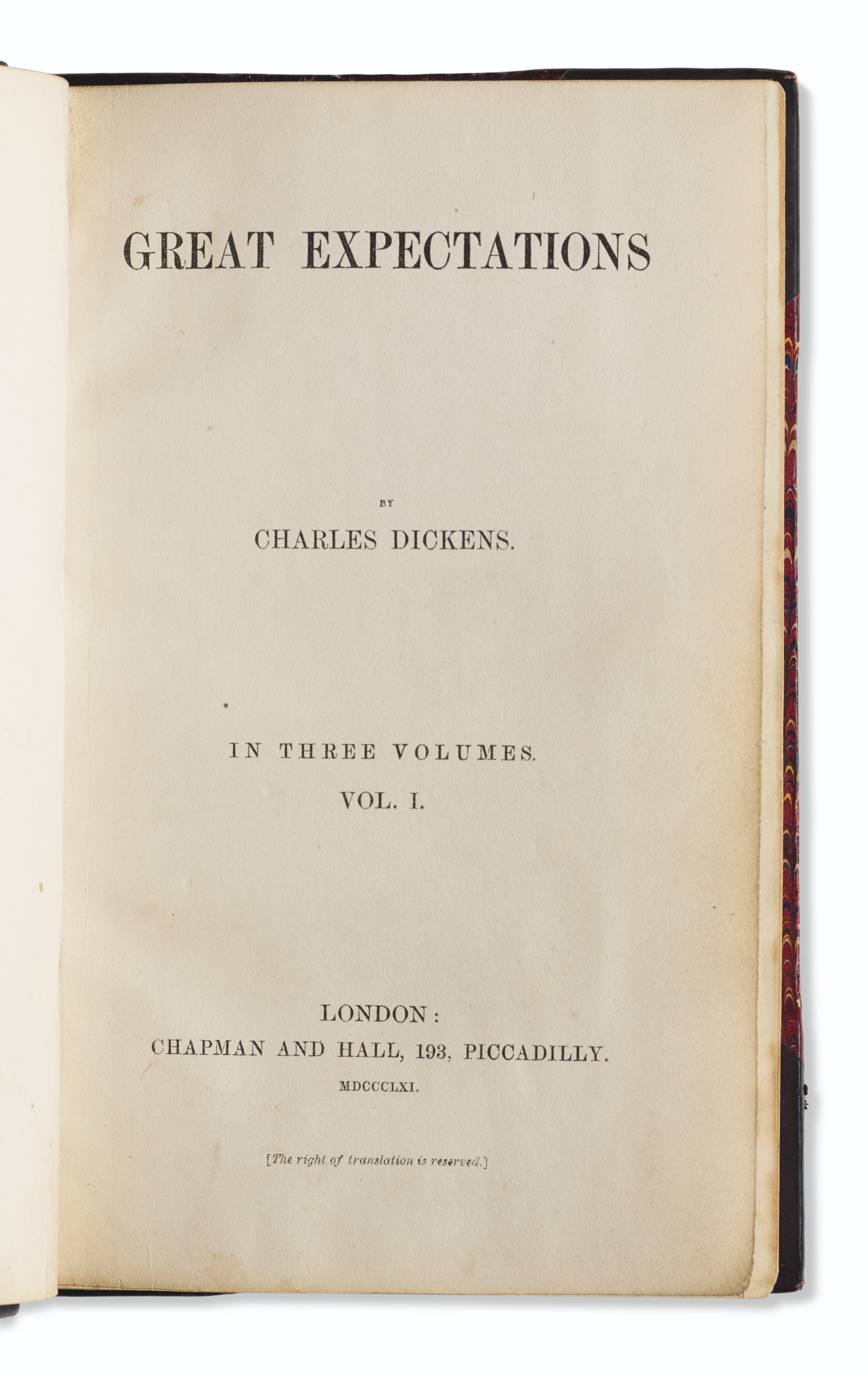 First Edition of Great Expectations, Charles Dickens, 1861 | Christie’s