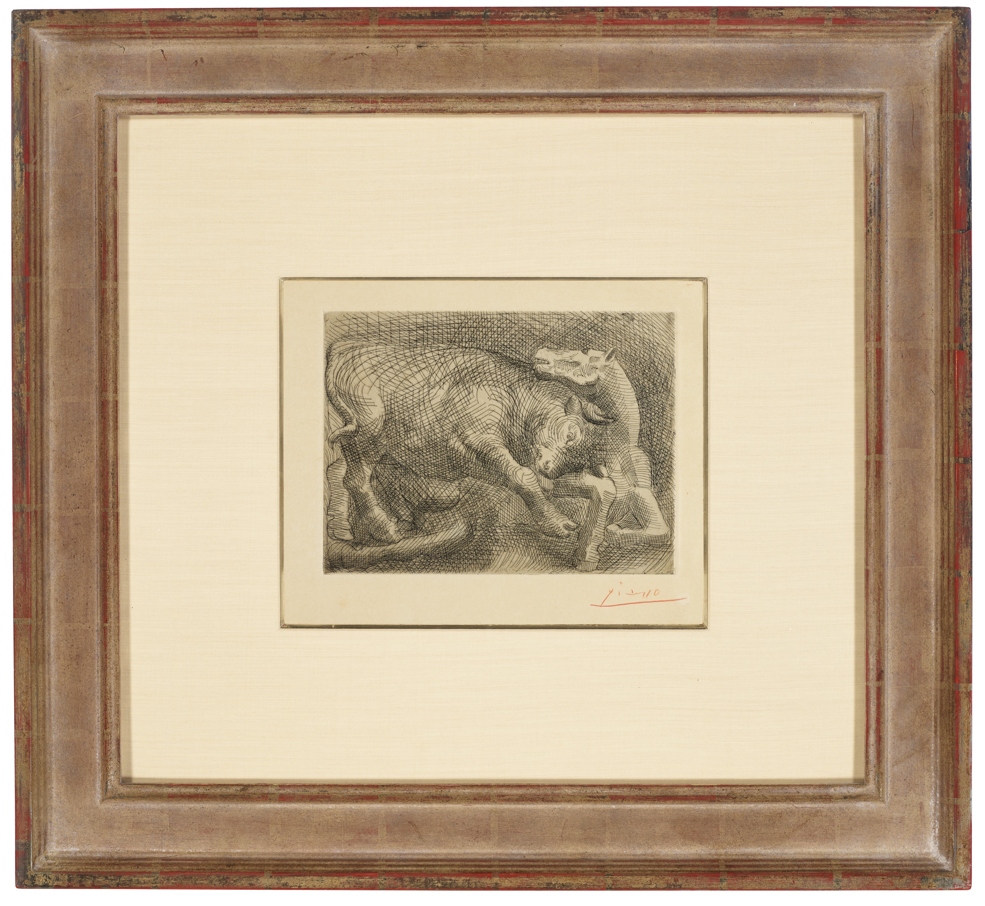 PABLO PICASSO (1881-1973), Taureau attaquant un cheval | Christie’s