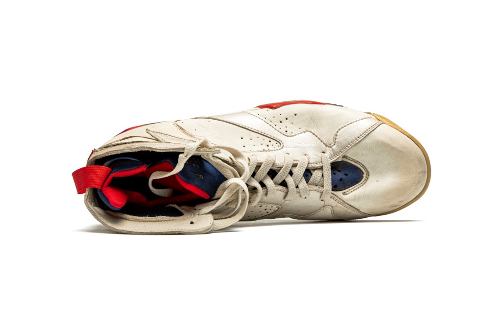 Air Jordan 7 “Olympic,” Player Exclusive, Game-Worn Sneaker, Nike, 1992 ...