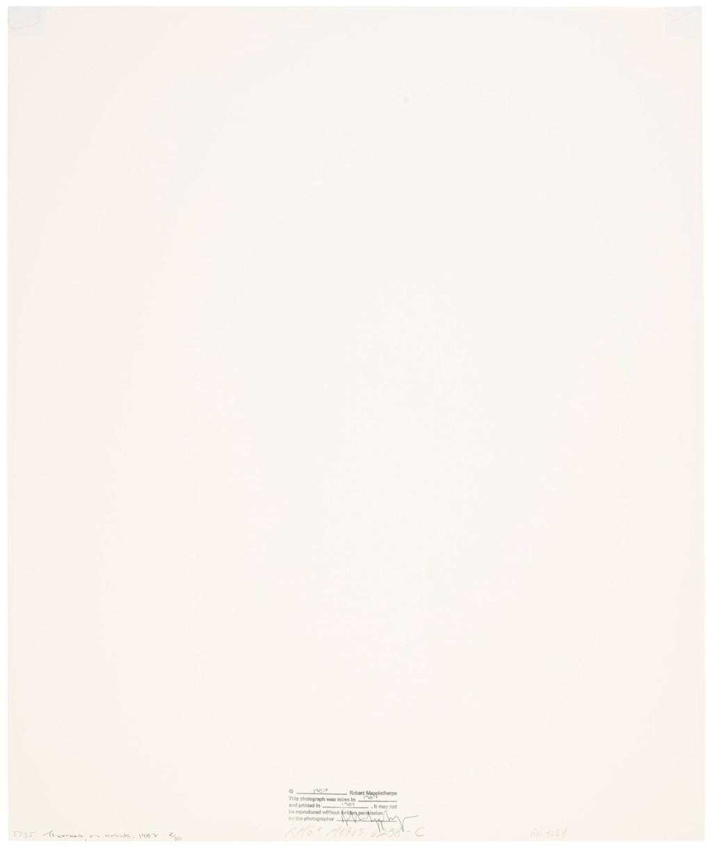 ROBERT MAPPLETHORPE (1946–1989), Thomas, 1987 | Christie’s