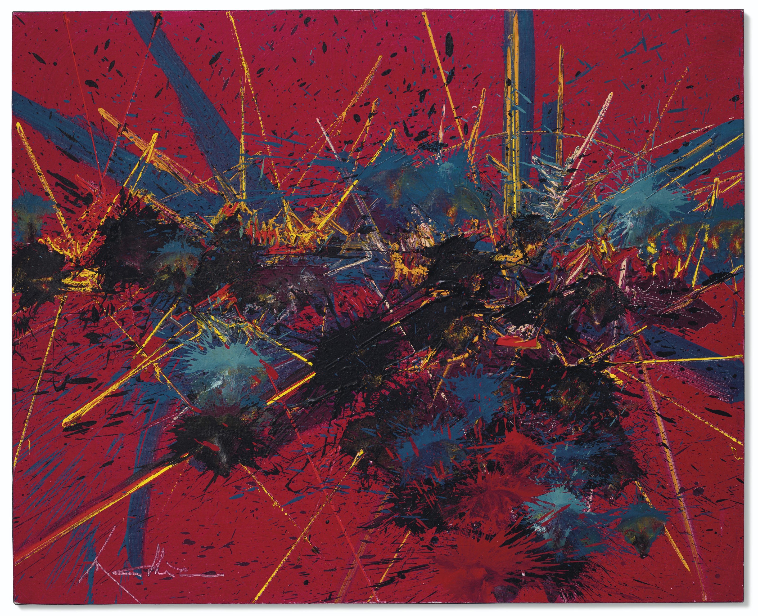 Georges Mathieu (1921–2012) , Supplices illuminés | Christie's