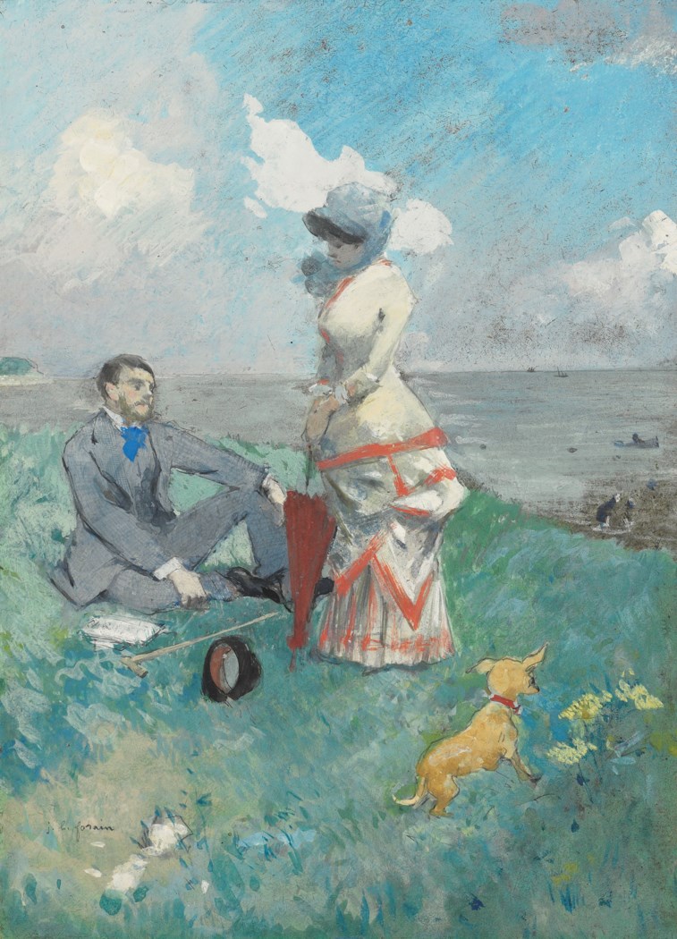 Jean-Louis Forain (1852-1931), Au bord de la mer | Christie's