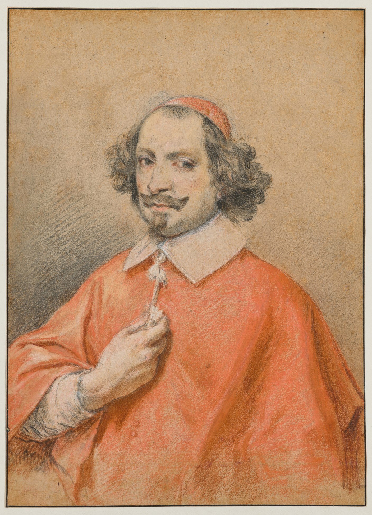 SIMON VOUET (PARIS 1590-1649), Portrait du cardinal Jules Mazarin ...