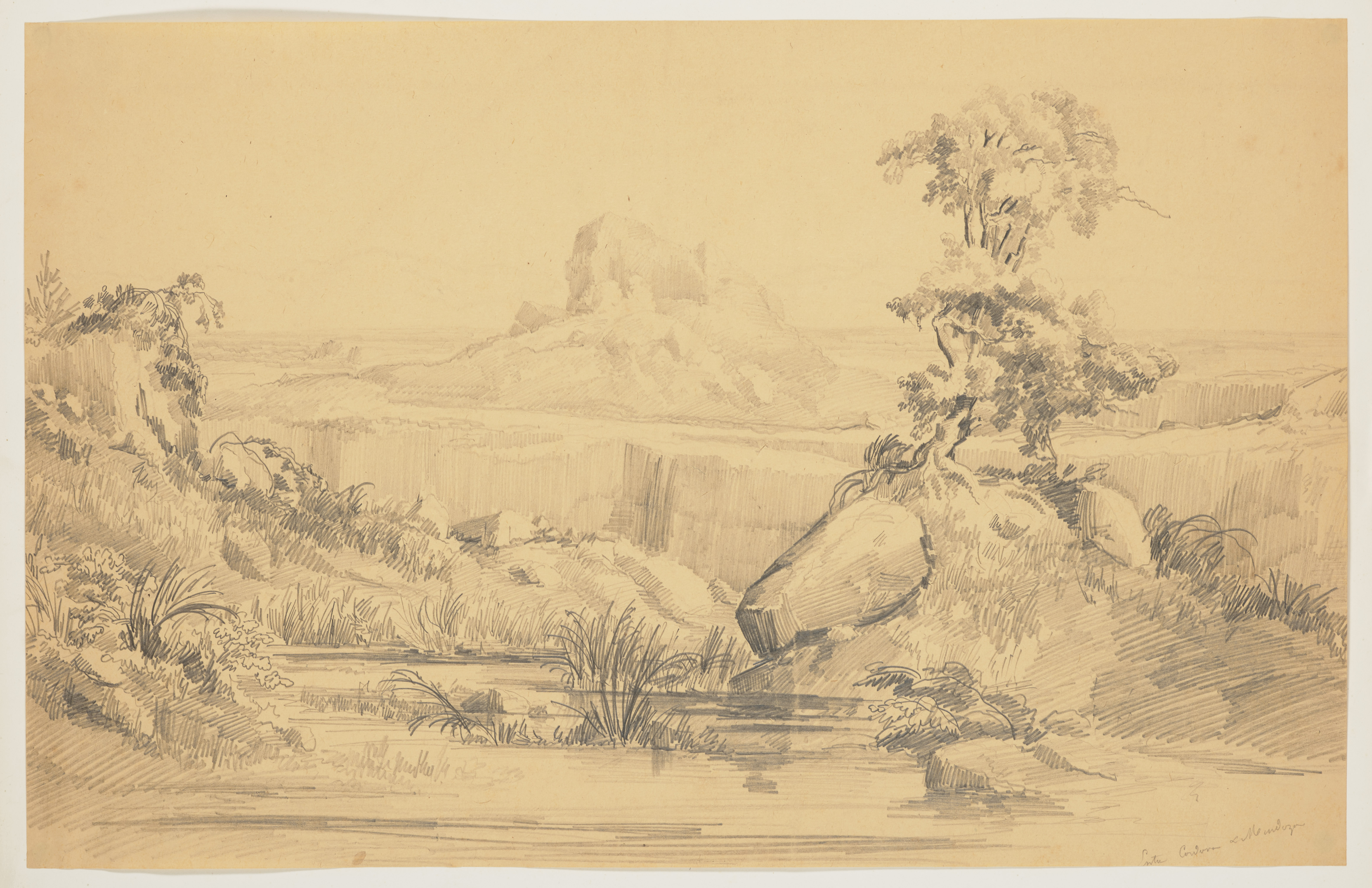 AUGUSTE BORGET (ISSOUDUN 1808-1877 BOURGES)